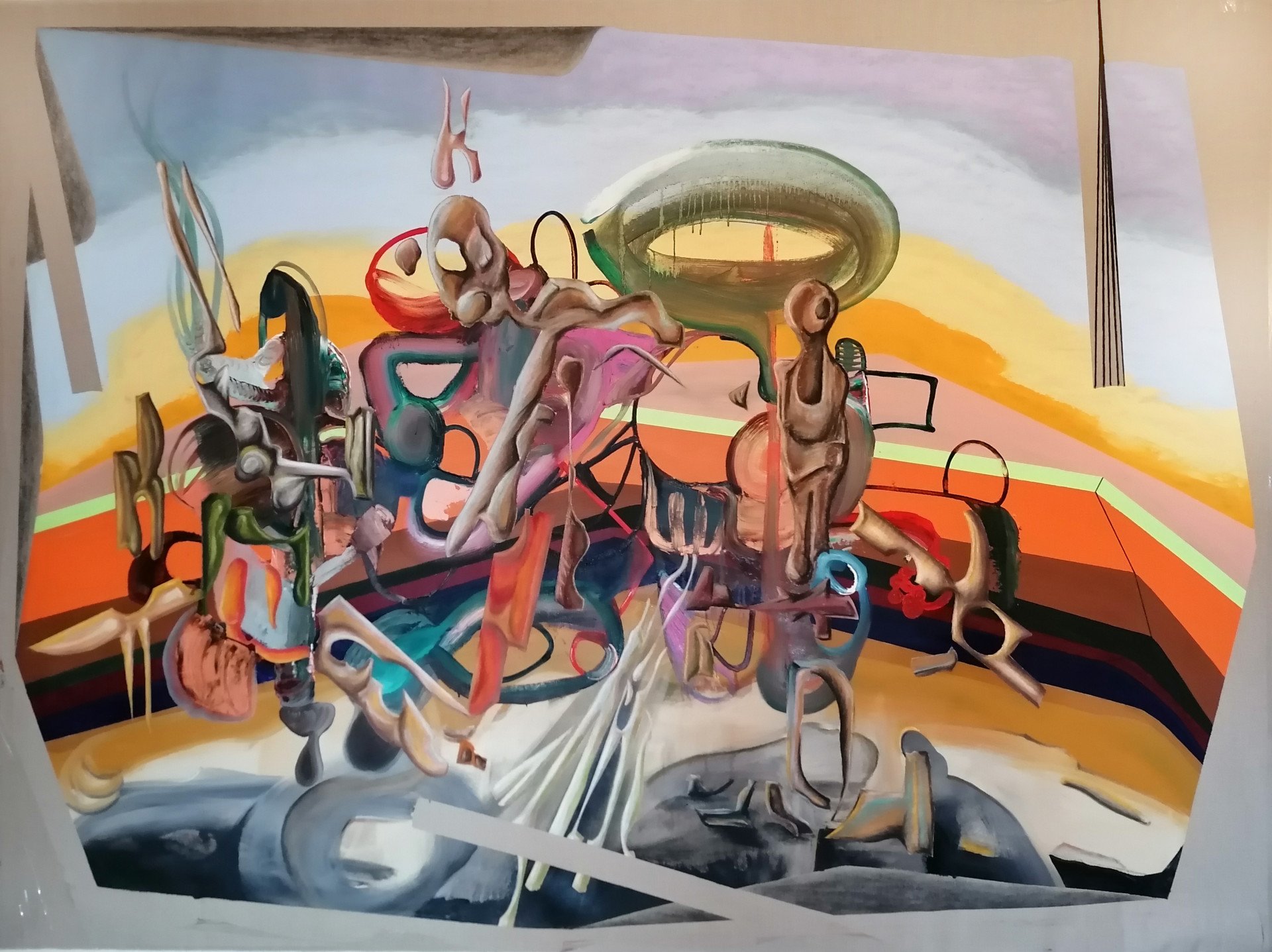 ALIENATA Painting by Stefano Mazzolini - Jose Art Gallery