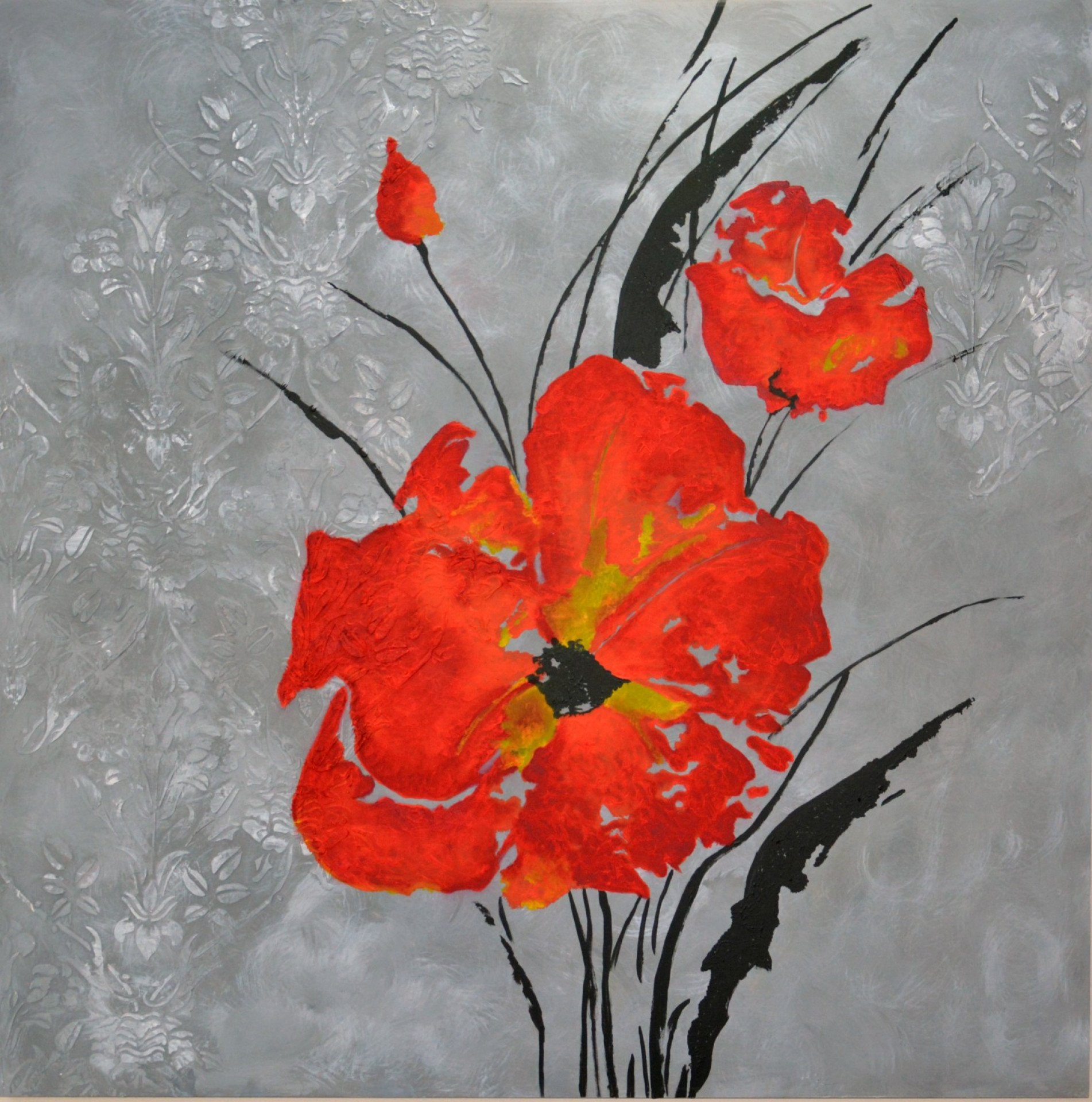 Anemone Painting by Niloofar Aryan - Jose Art Gallery