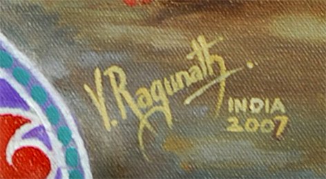 Beauty revealed- a 5000 year . Painting by Ragunath Venkatraman