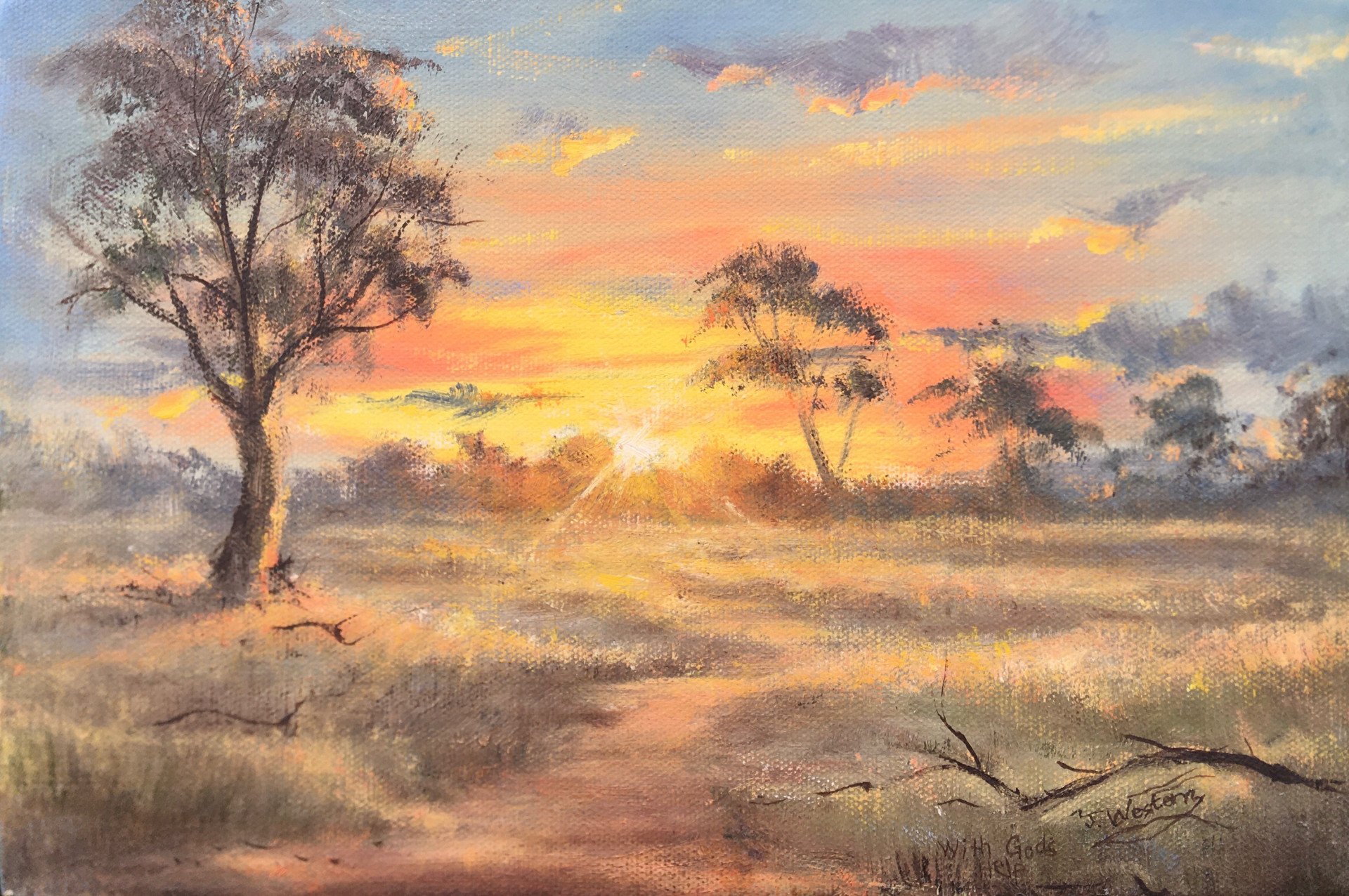 Australian Landscape Paintings Drawing - Jeremy Western