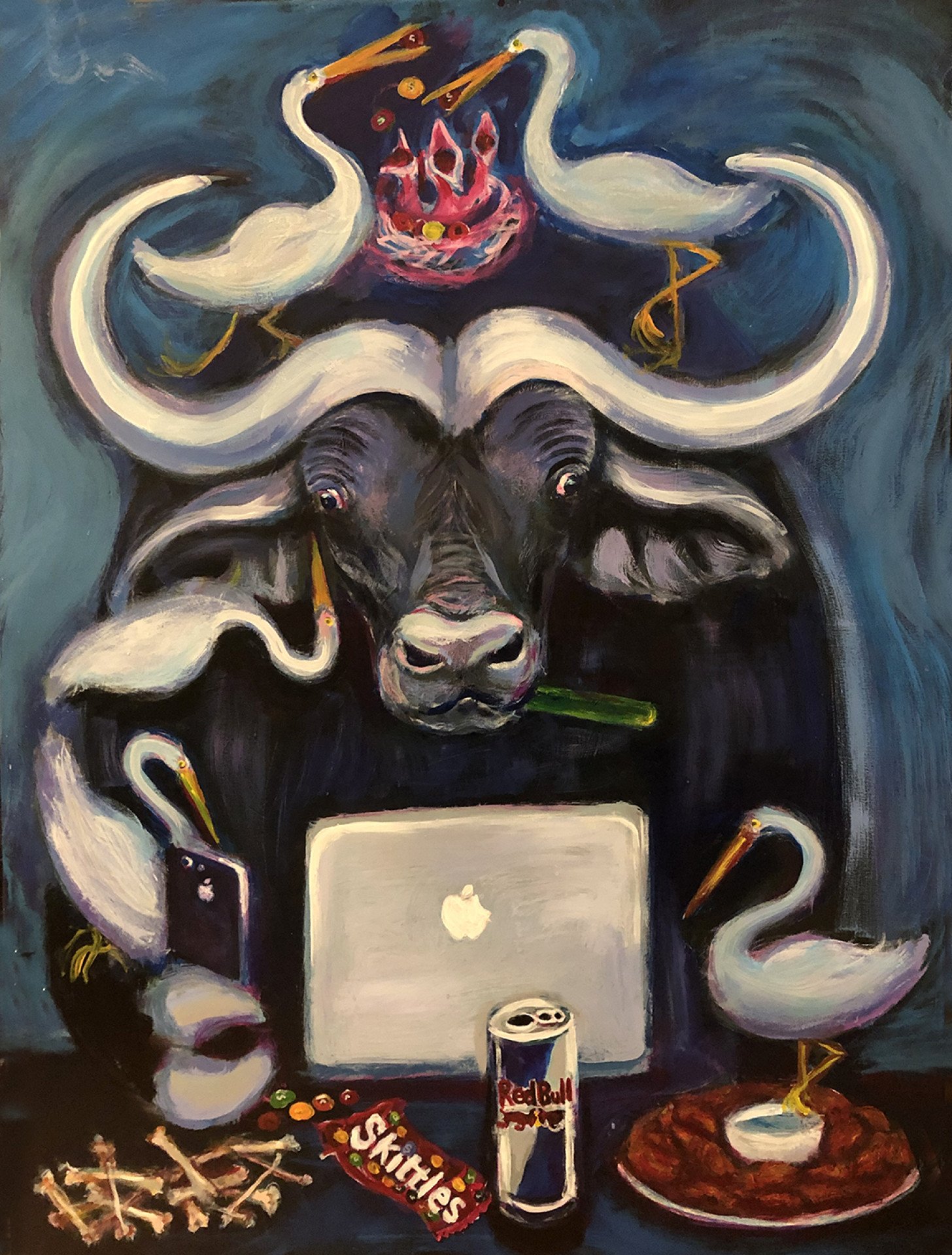 Mutualism Drawing Single Continuous Line Drawing A Hand Perched