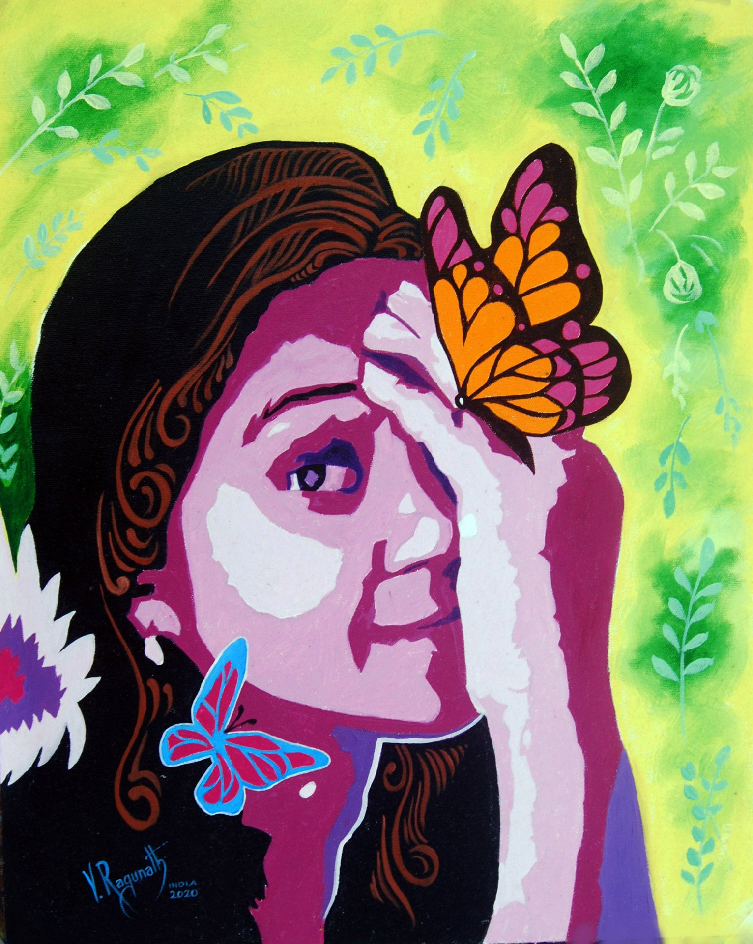 COLOUR OF A SMILE Painting by Ragunath Venkatraman