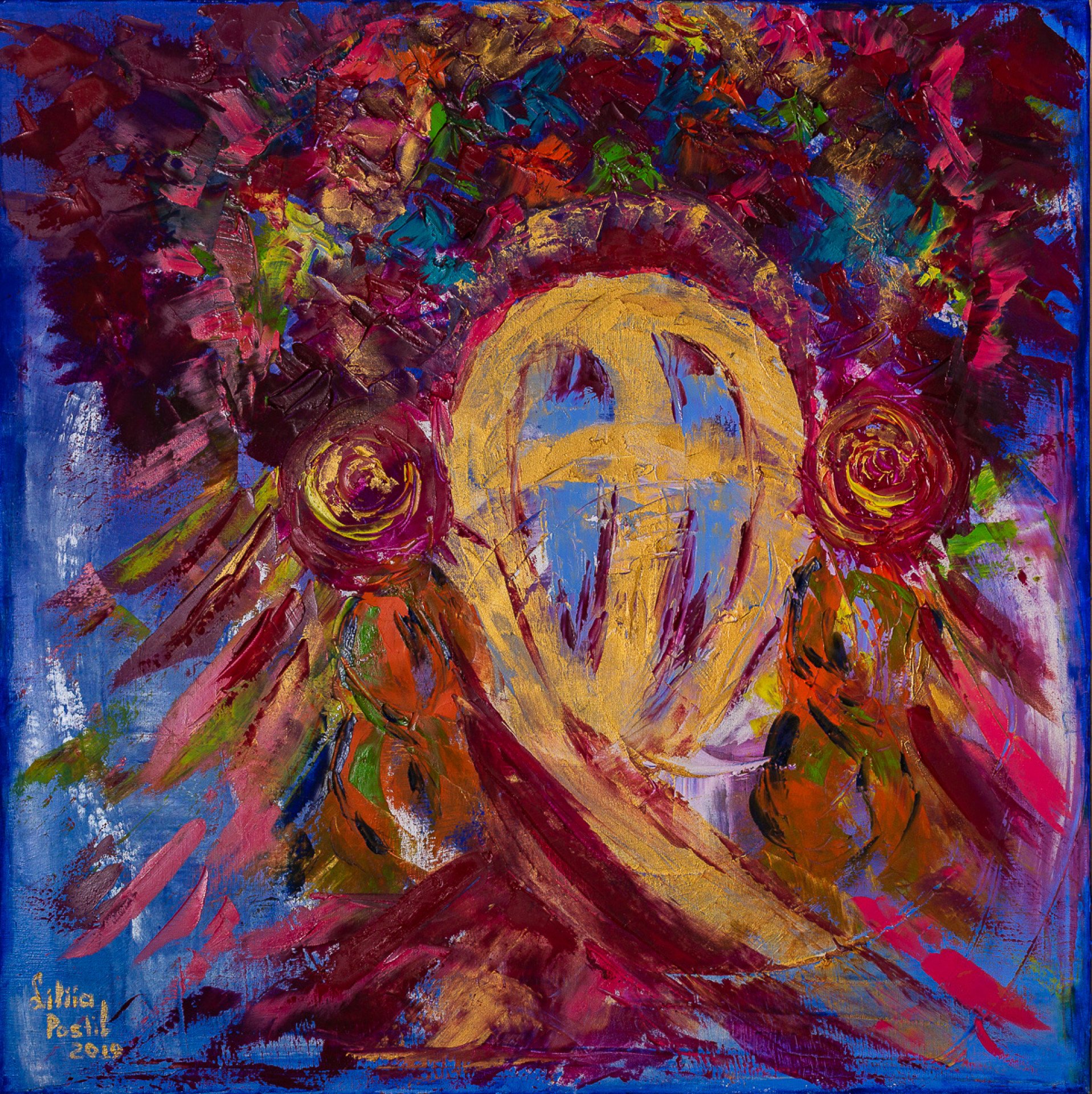 Motanka Painting by Liliiya Postil - Jose Art Gallery