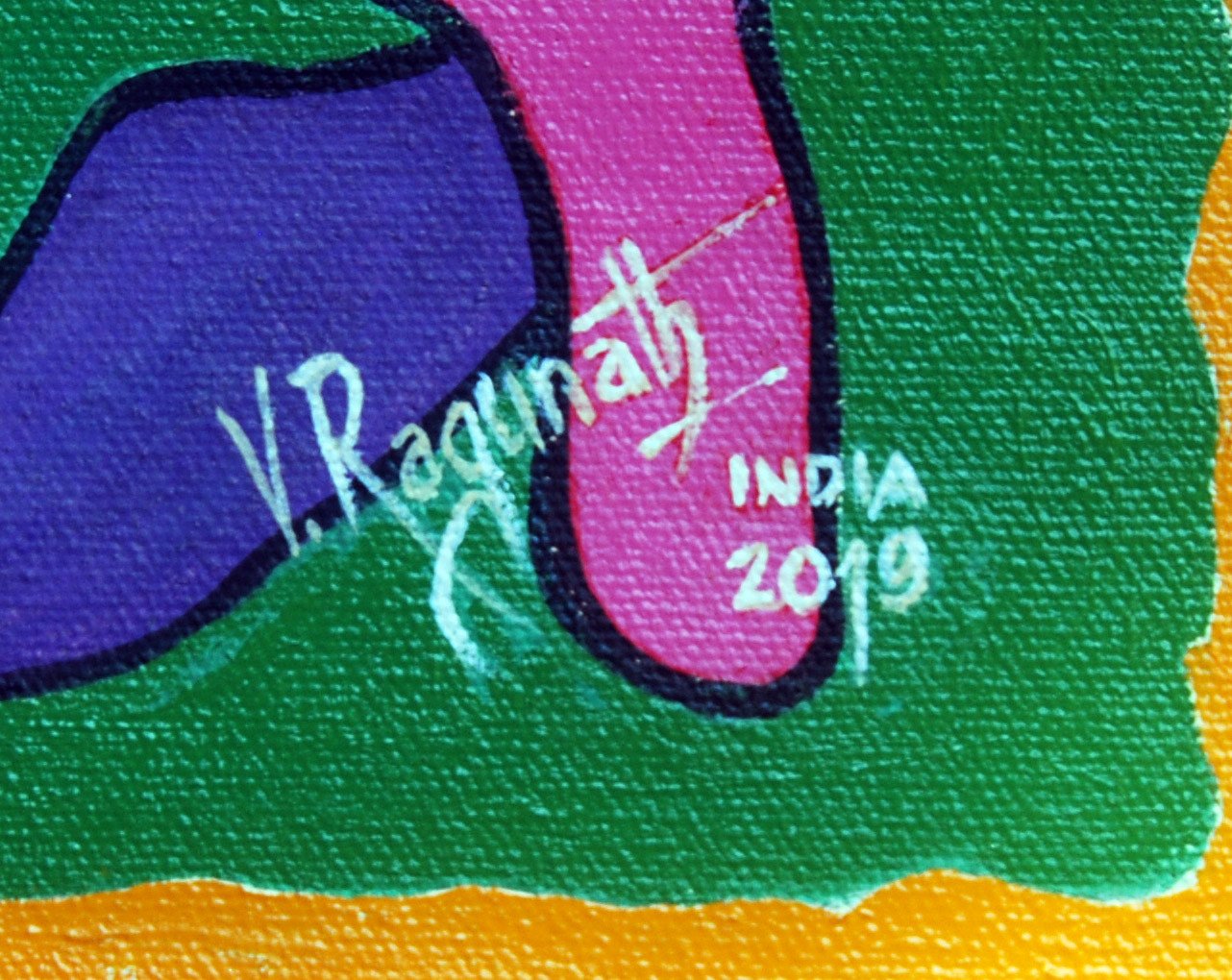 INSEPARABLE FRIENDSHIP ! Painting by Ragunath Venkatraman