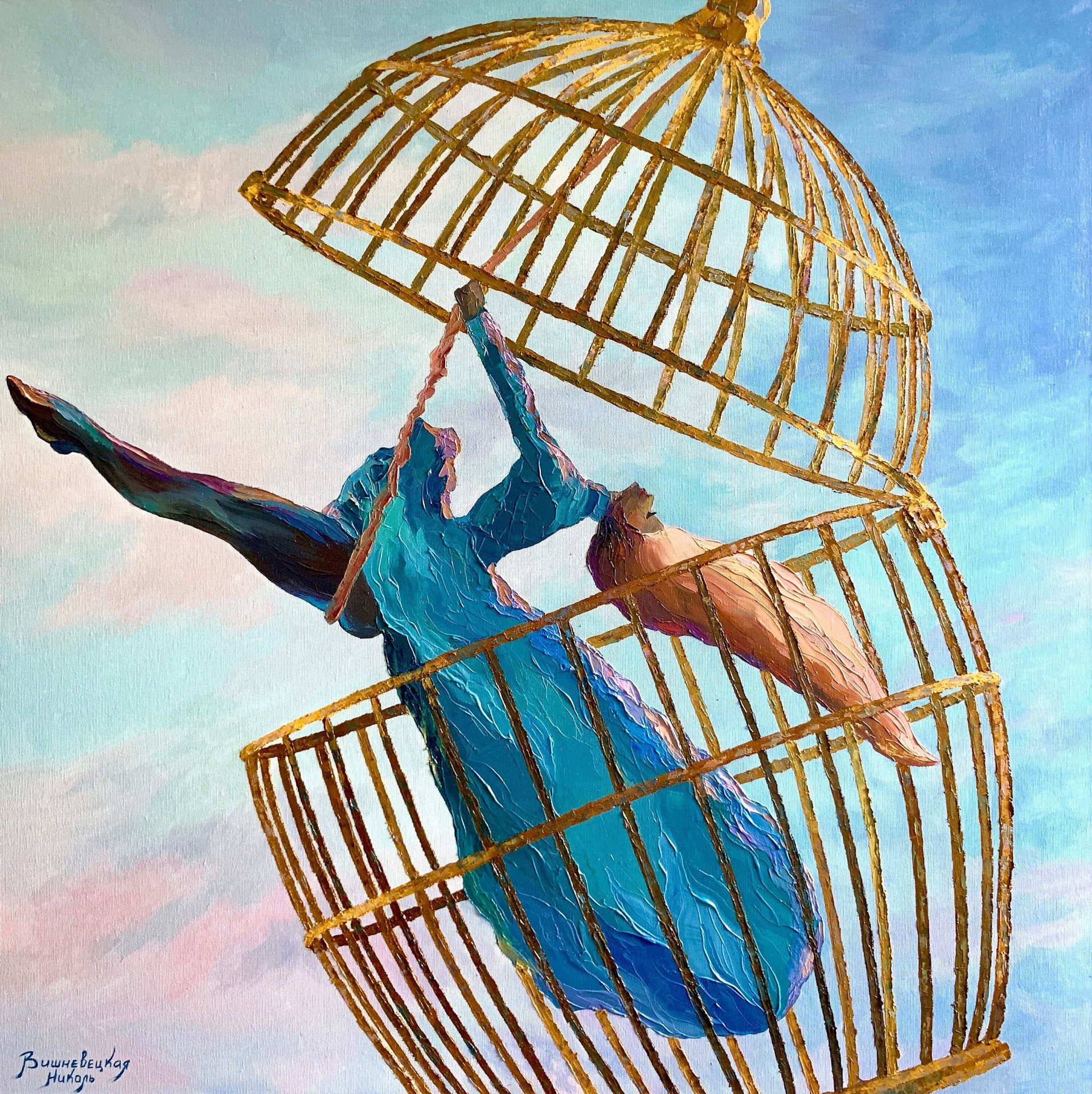 There is Always a Way Out Painting by Nicole Vishnevetska