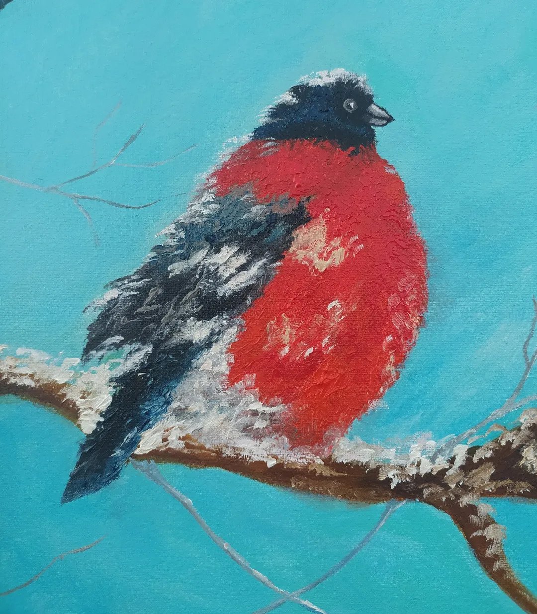 Winter morning Painting by Inna Karpusenko - Jose Art Gallery