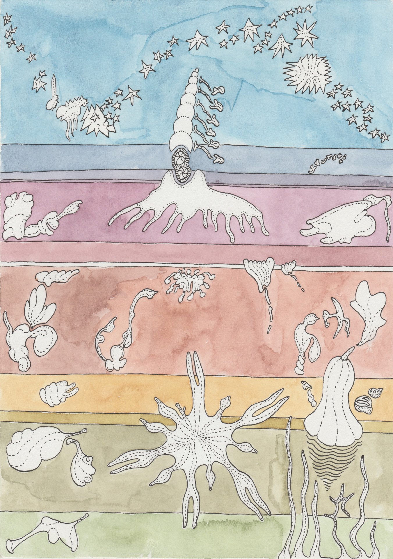 Amorphous Baroque Painting by Sandro Cocco