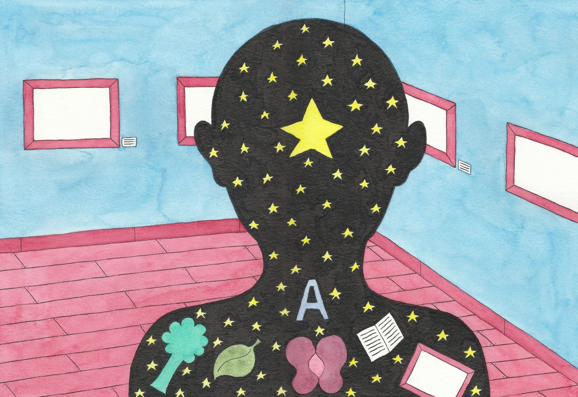 The Exhibition Painting by Sandro Cocco - Jose Art Gallery