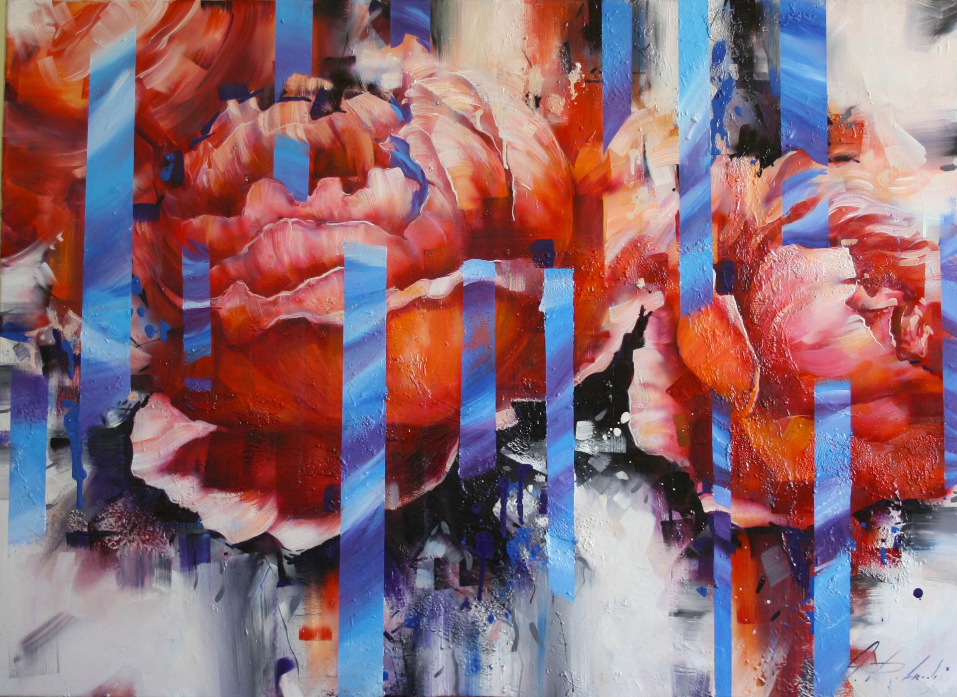 Peonies Painting by Dobrodiy Alexandr - Jose Art Gallery