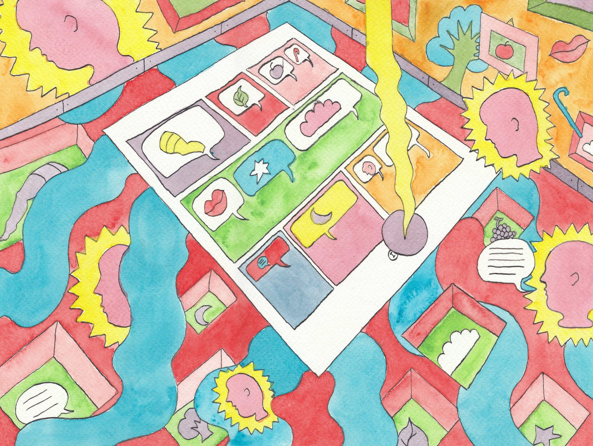 Comics Painting by Sandro Cocco - Jose Art Gallery