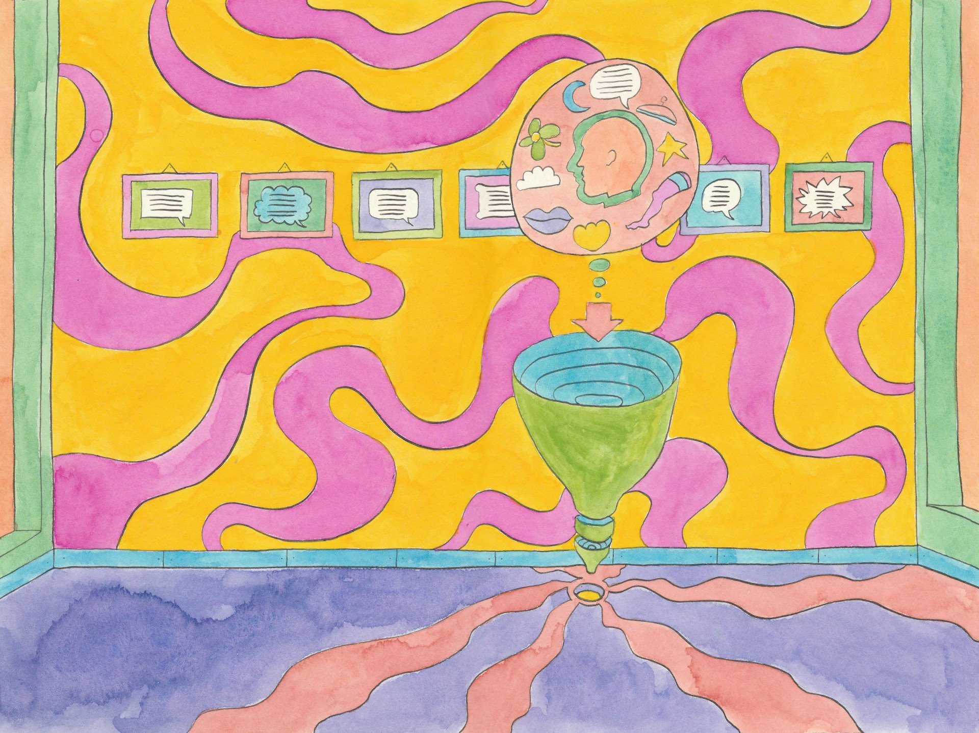 Concéntrico Pintura de Sandro Cocco - Jose Art Gallery