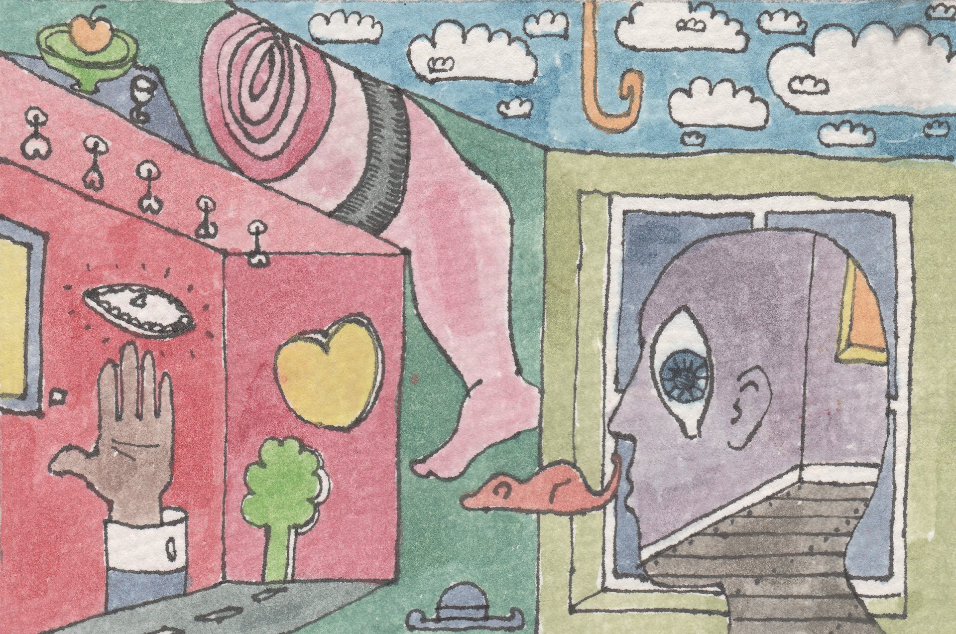 Toupet Painting by Sandro Cocco - Jose Art Gallery