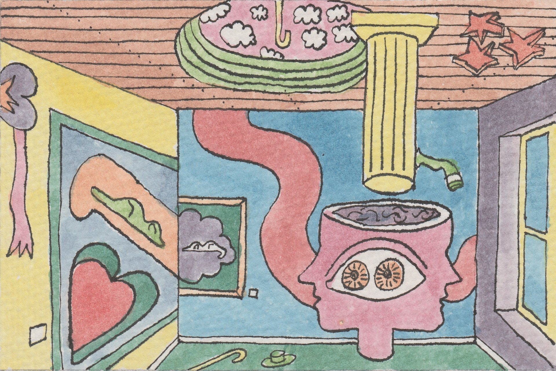 Doppel Painting by Sandro Cocco - Jose Art Gallery