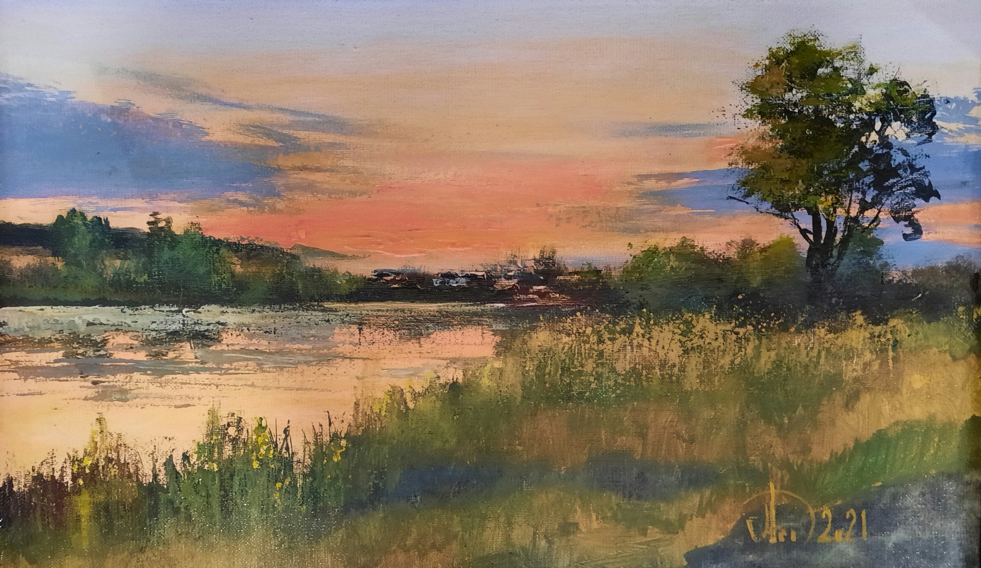 Evening Painting by Alexander Lednev - Jose Art Gallery