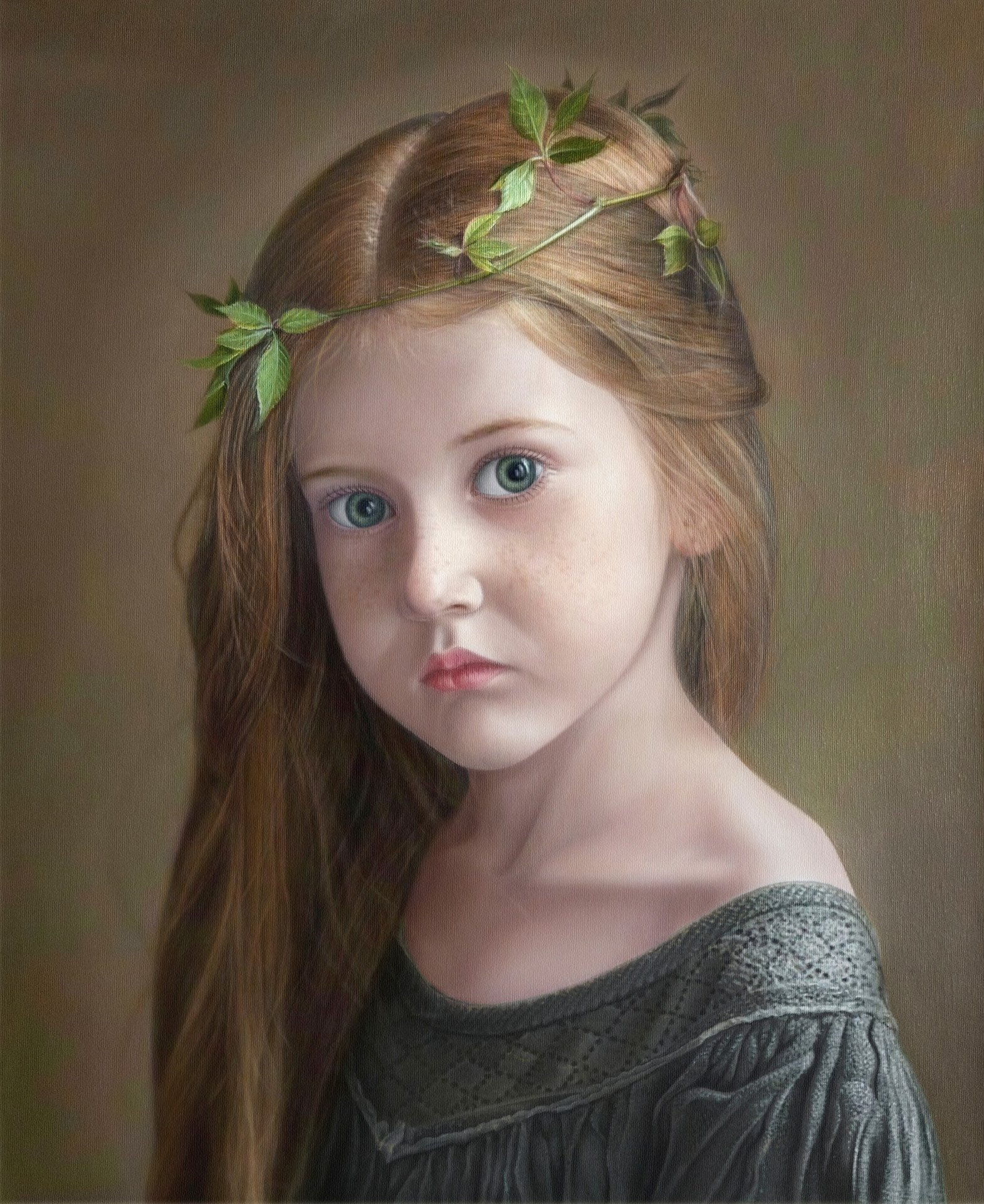 Portrait of a girl Painting by Dmitry Belichenko