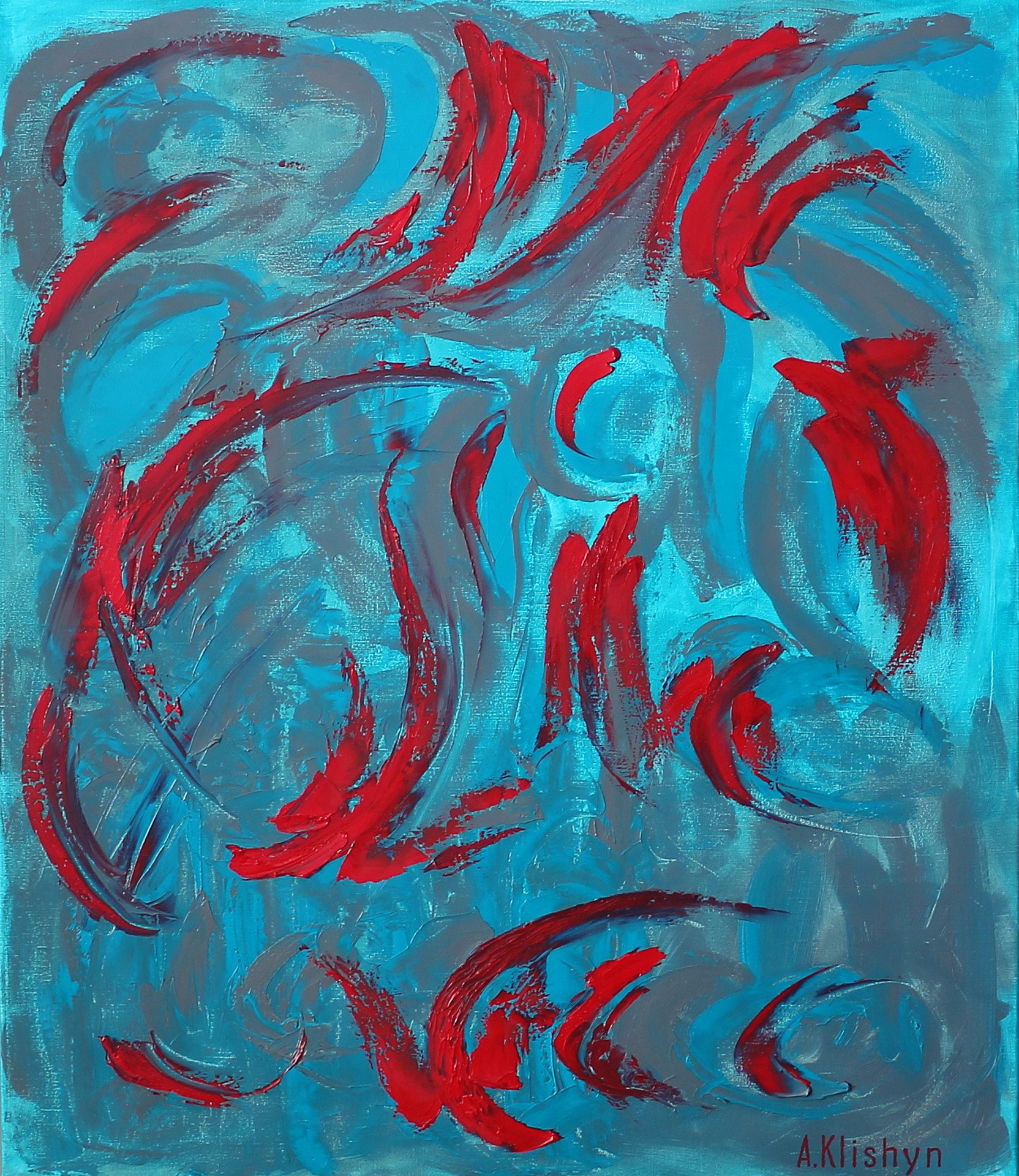 Scramble Painting by Andriy Klishyn - Jose Art Gallery