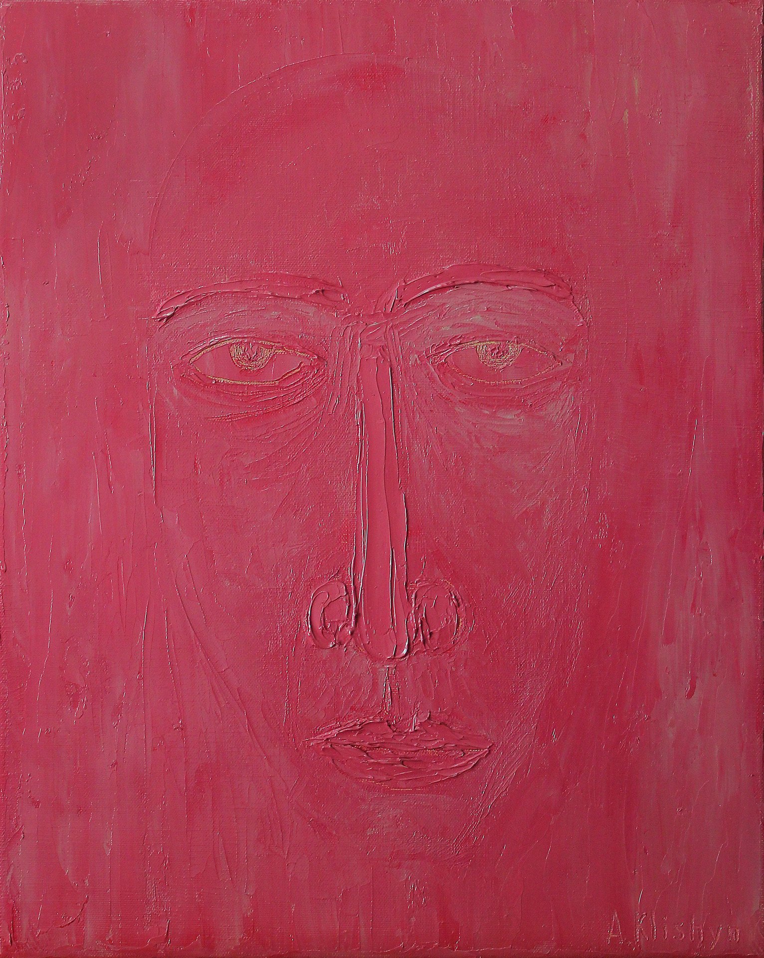 Burgundy look Painting by Andriy Klishyn - Jose Art Gallery