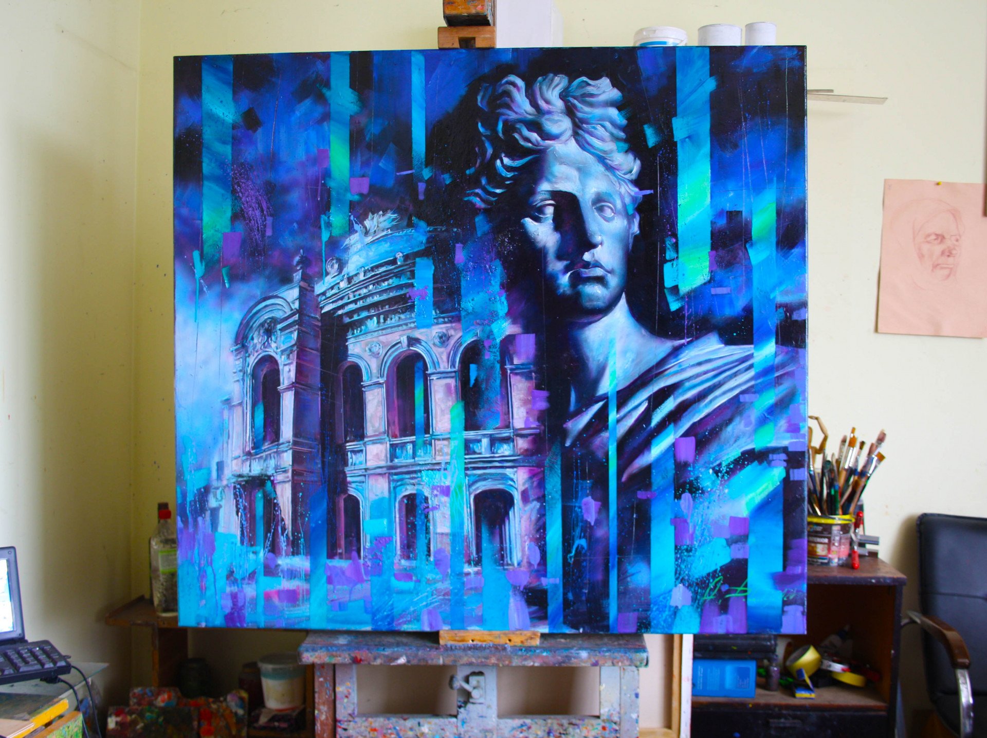 A night at the opera Painting by Alexandr Dobrodiy - Jose Art Gallery