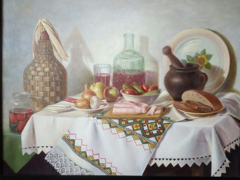 GENEROUS UKRAINE Painting by Diana Nagornaya