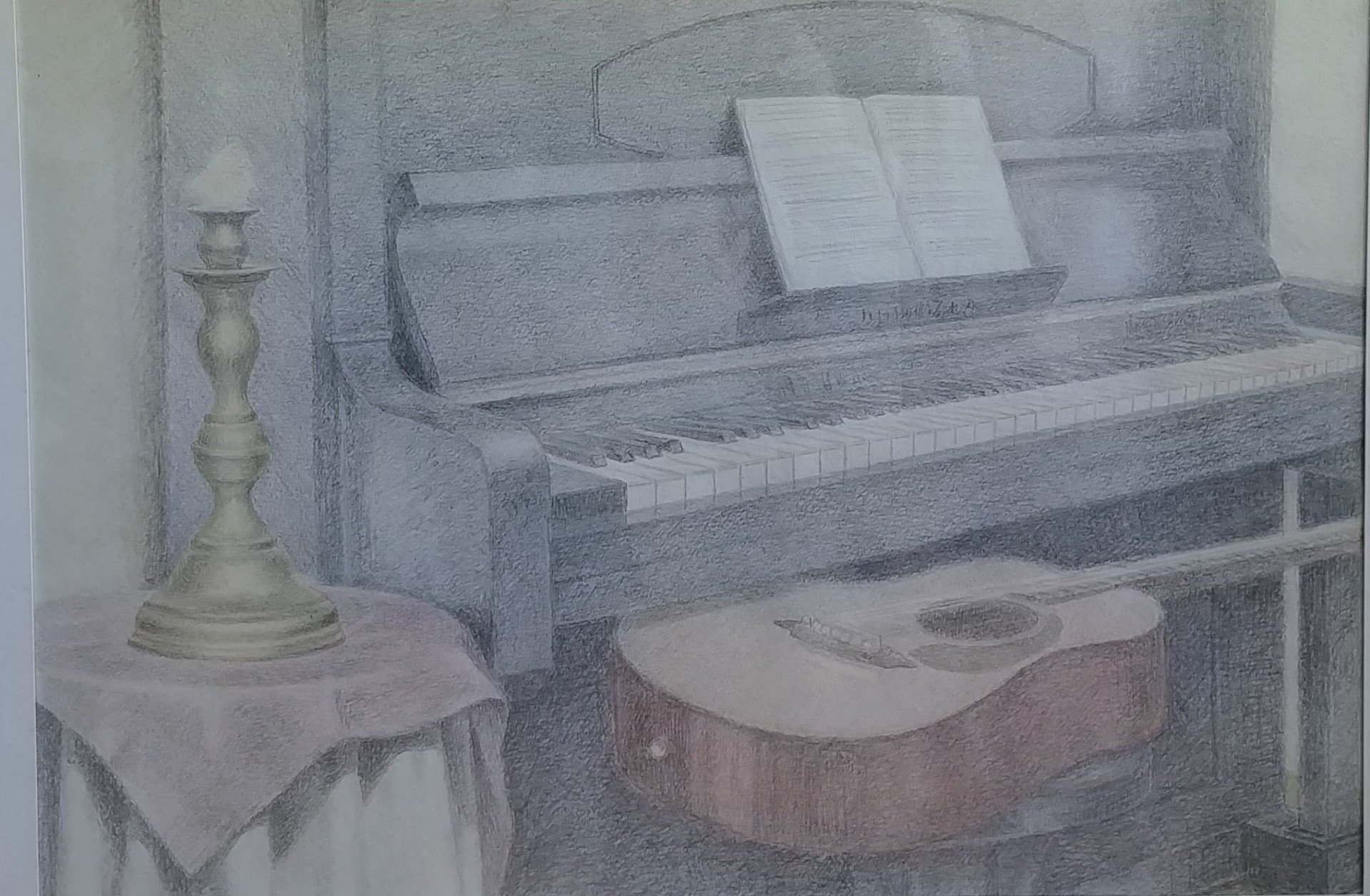 MUSICAL EVENING Drawing - Diana Nagornaya - Jose Art Gallery