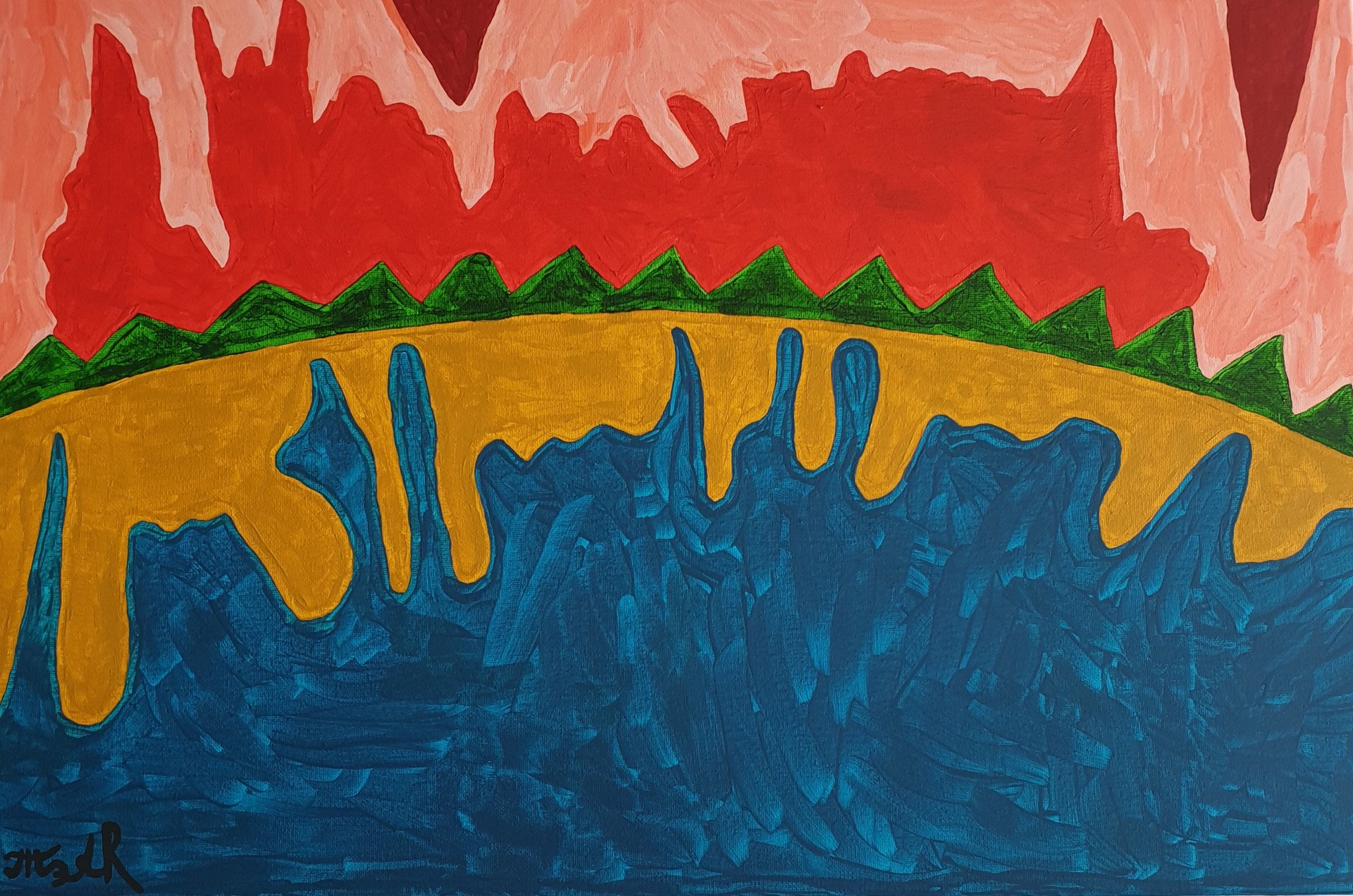 Paradise island Painting by Arina Mari - Jose Art Gallery