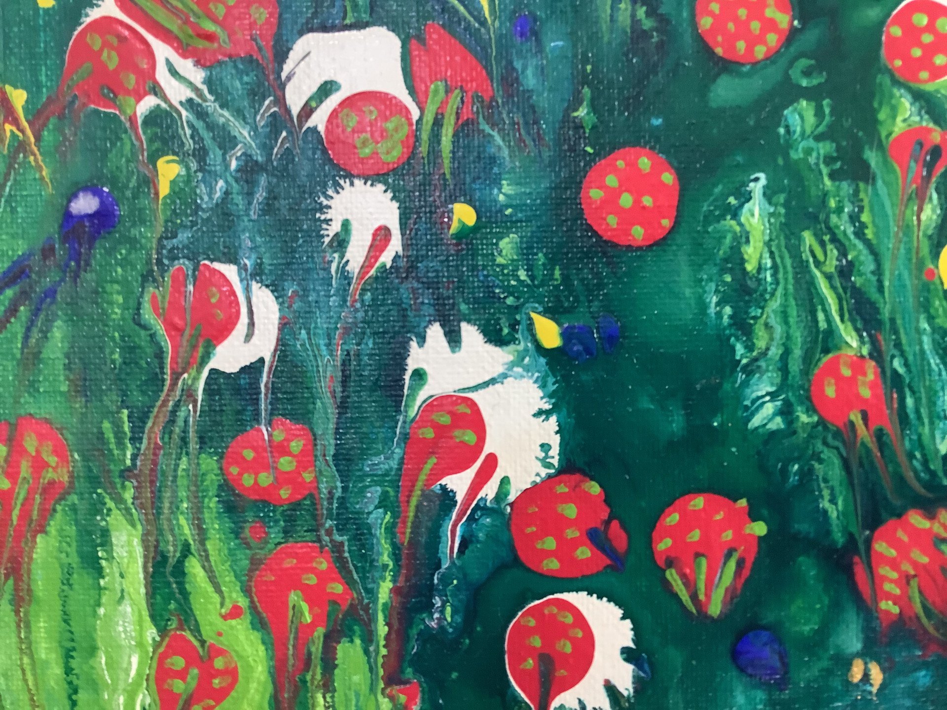 Happy garden Painting by shelja garg - Jose Art Gallery