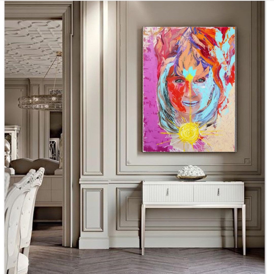 Goddess Painting Angel Art Painting by Larisa Raevskaia