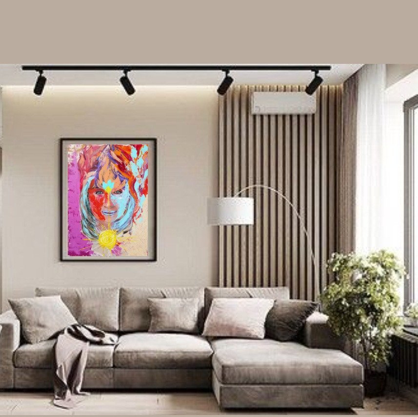 Goddess Painting Angel Art Painting by Larisa Raevskaia