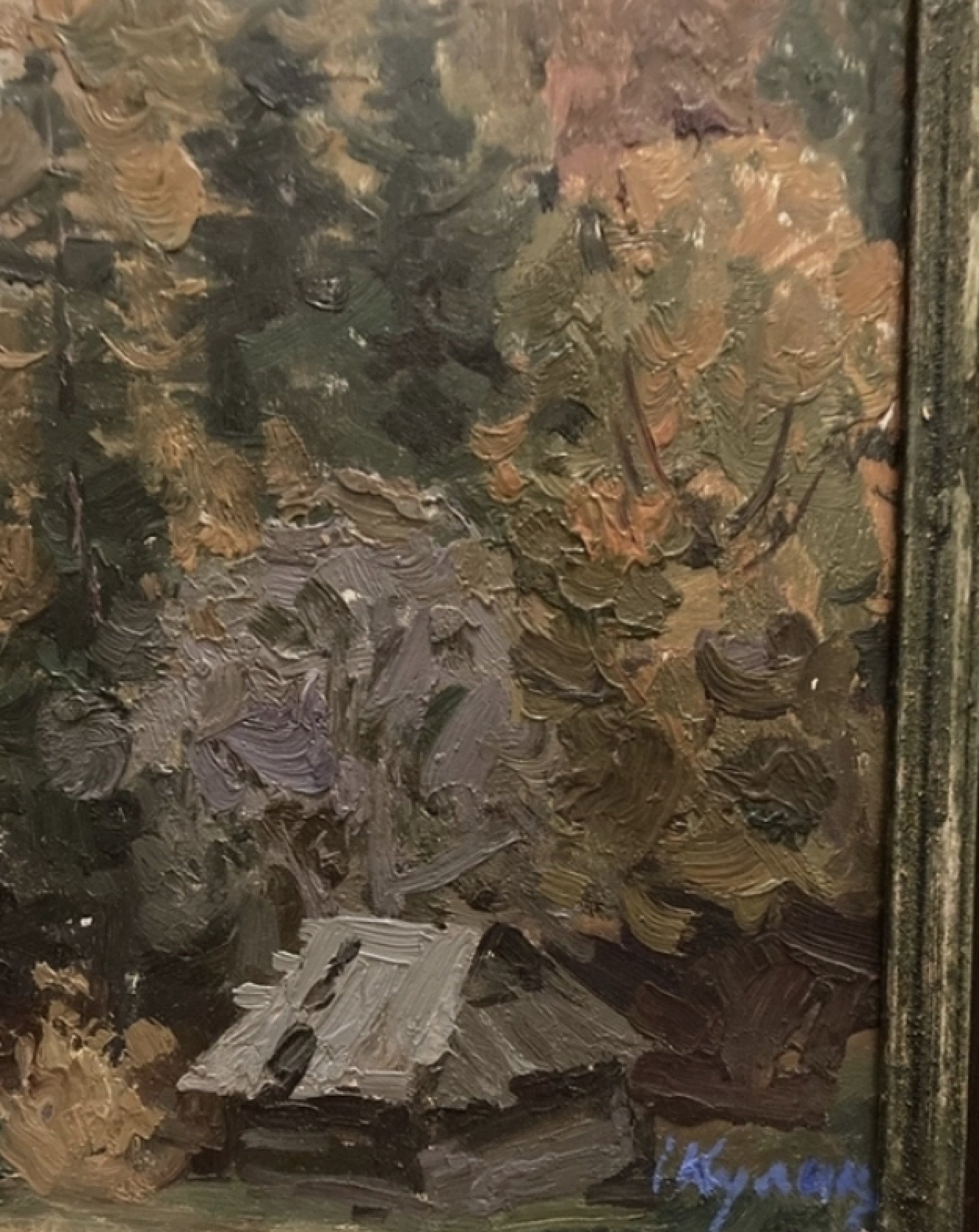 Картина «Картина олія, лісовий пейзаж», BerbDi BerbDi