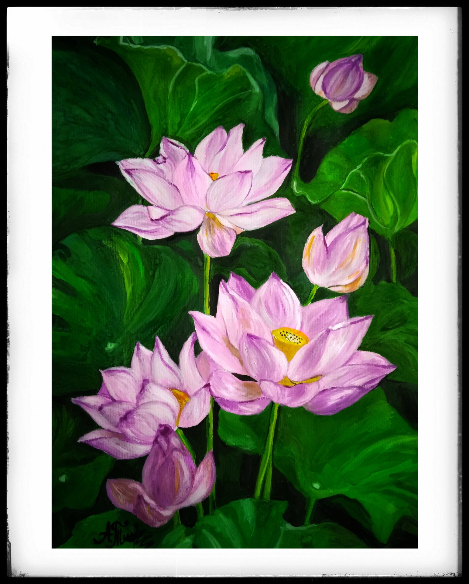 Lilies Painting by Anna Titarenko - Jose Art Gallery