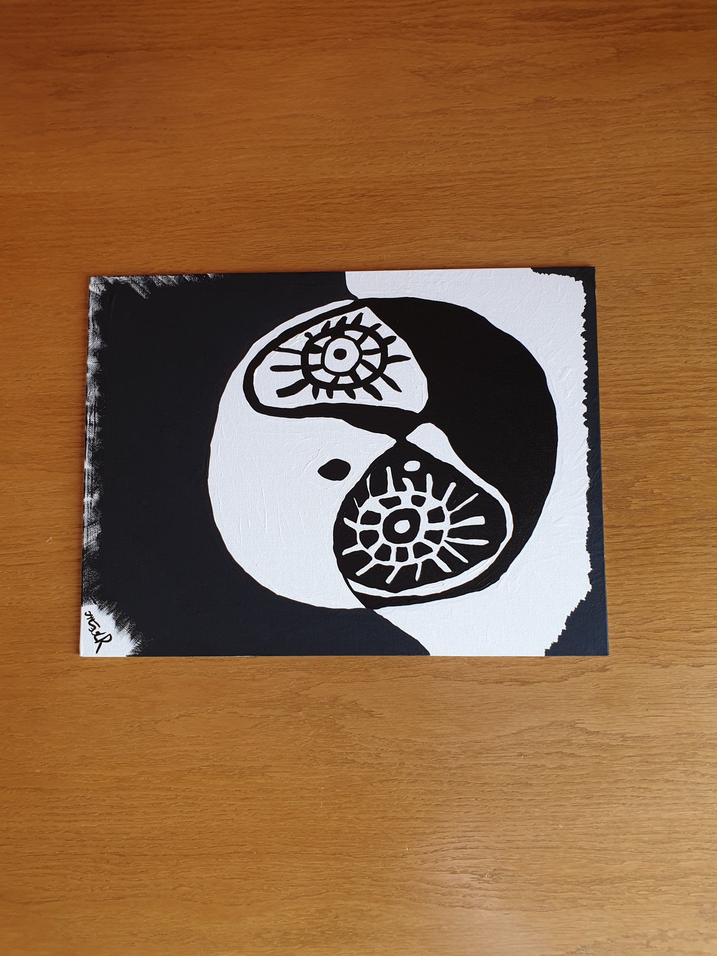 Yin Yang Painting by Arina Mari - Jose Art Gallery