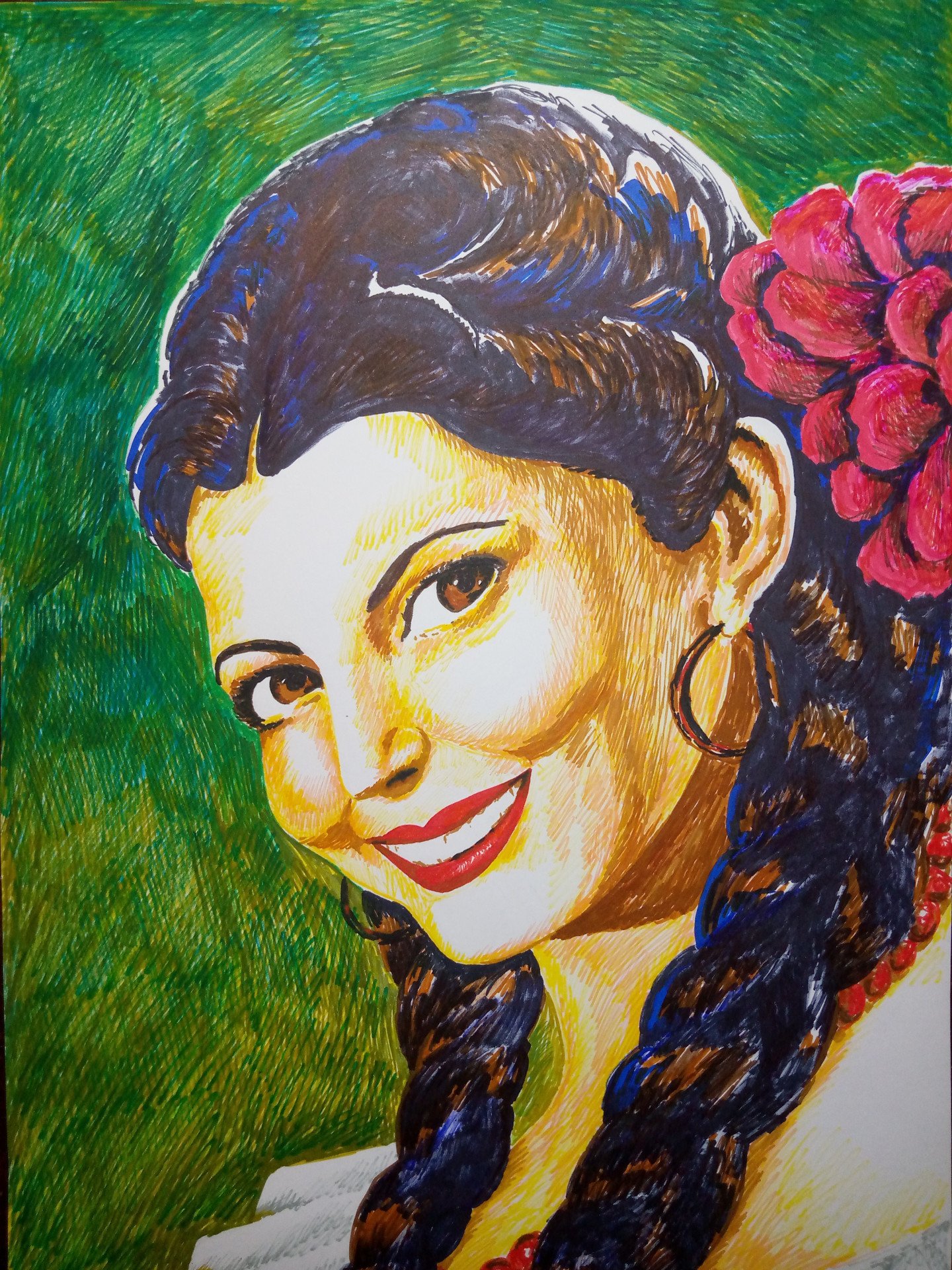 Traditional Mexican Woman Art