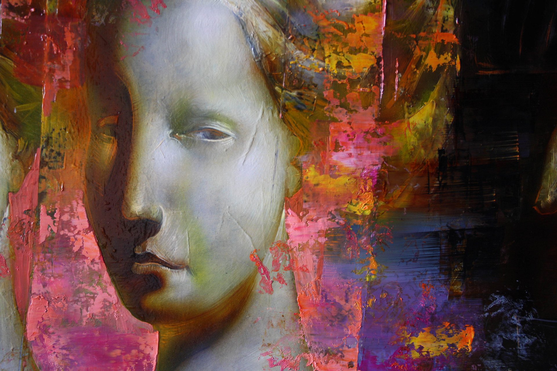 City walk Painting by Alexandr Dobrodiy - Jose Art Gallery