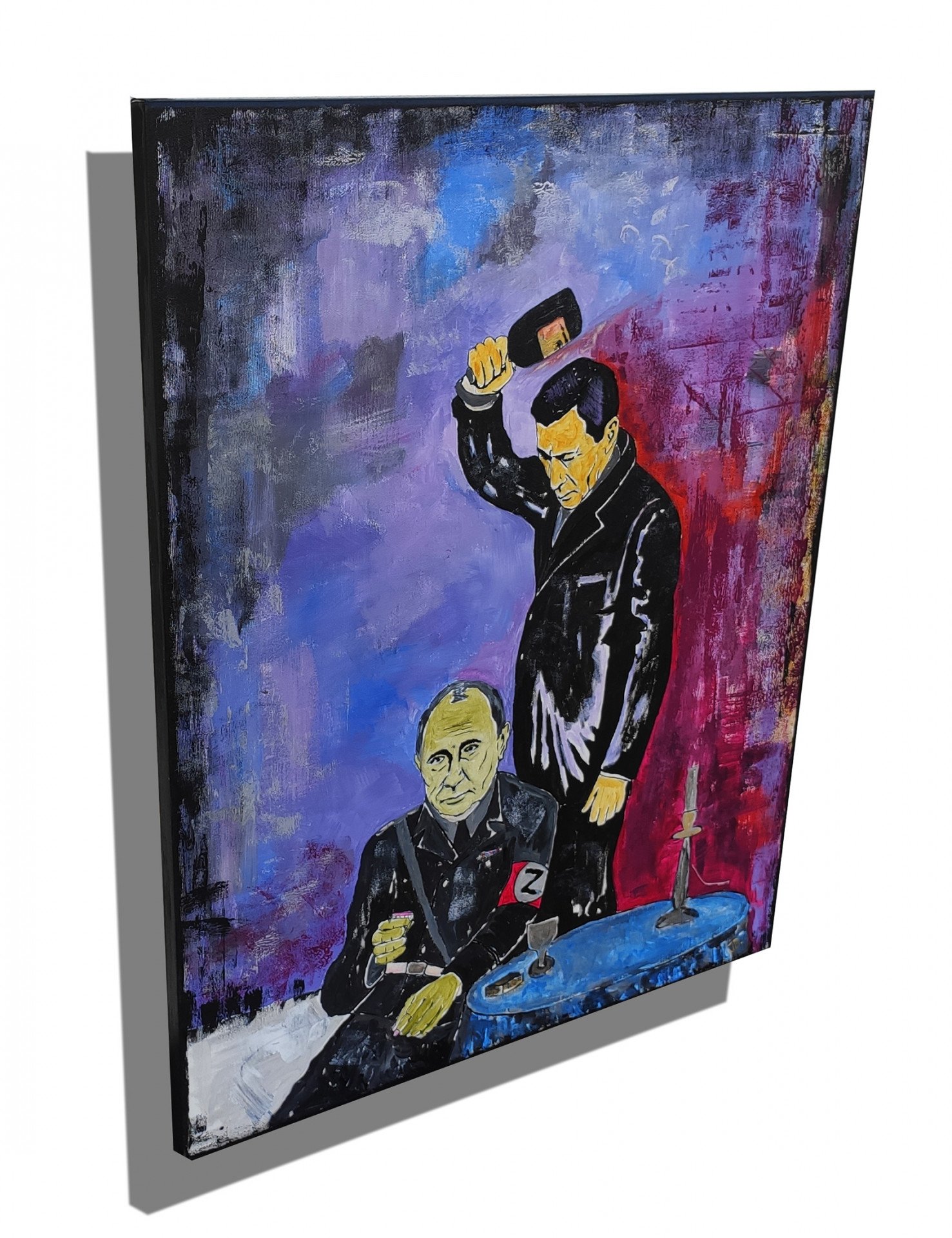 Stirlitz et Poutine Peinture de Igor Bezrodnov - Jose Art Gallery