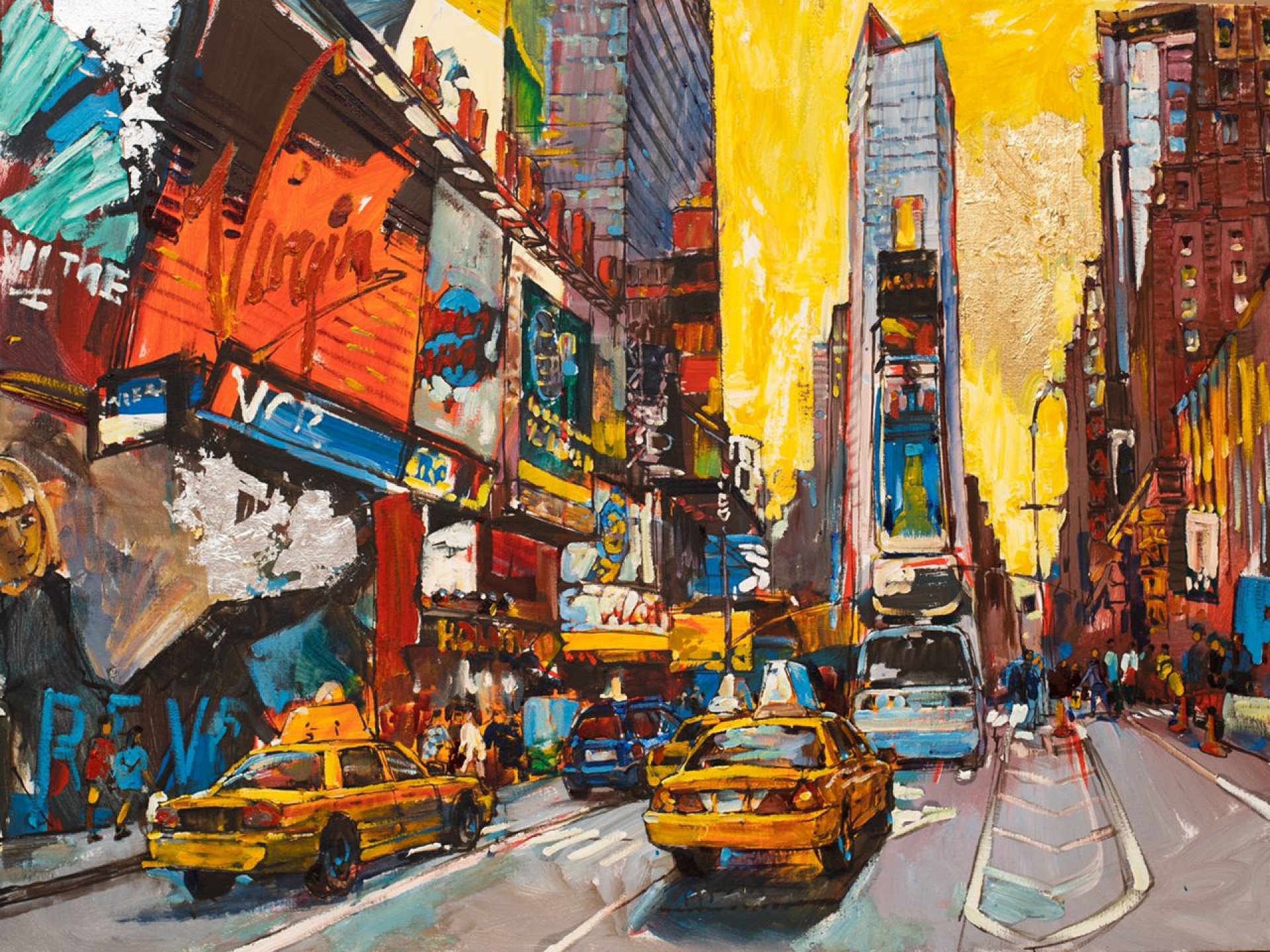 New York Peinture de Anna Chicherina - Jose Art Gallery