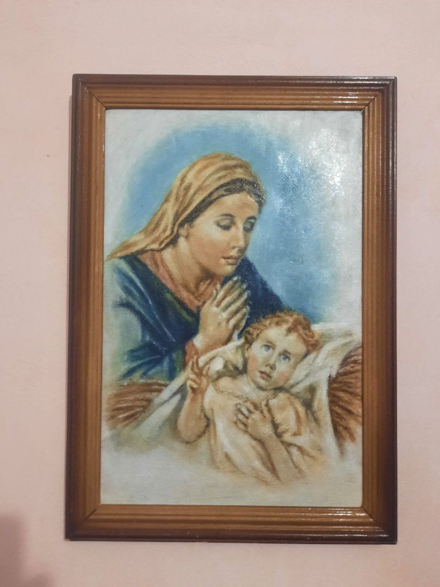 Mother and little angel Painting by Anastasiya Bobrishova