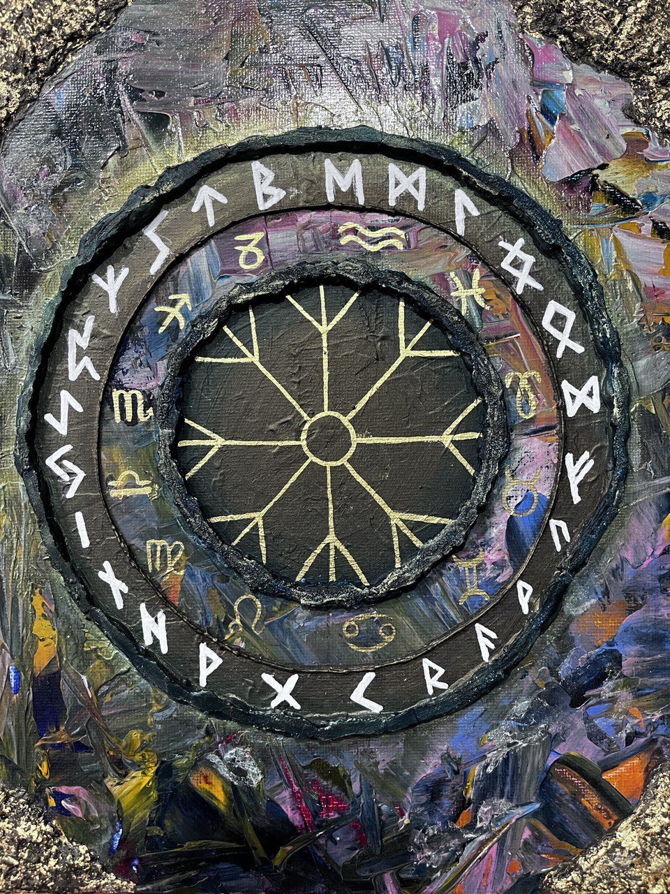 Magic runic circle Painting by Hanna Art - Jose Art Gallery