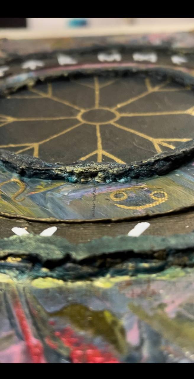 Magic runic circle Painting by Hanna Art - Jose Art Gallery