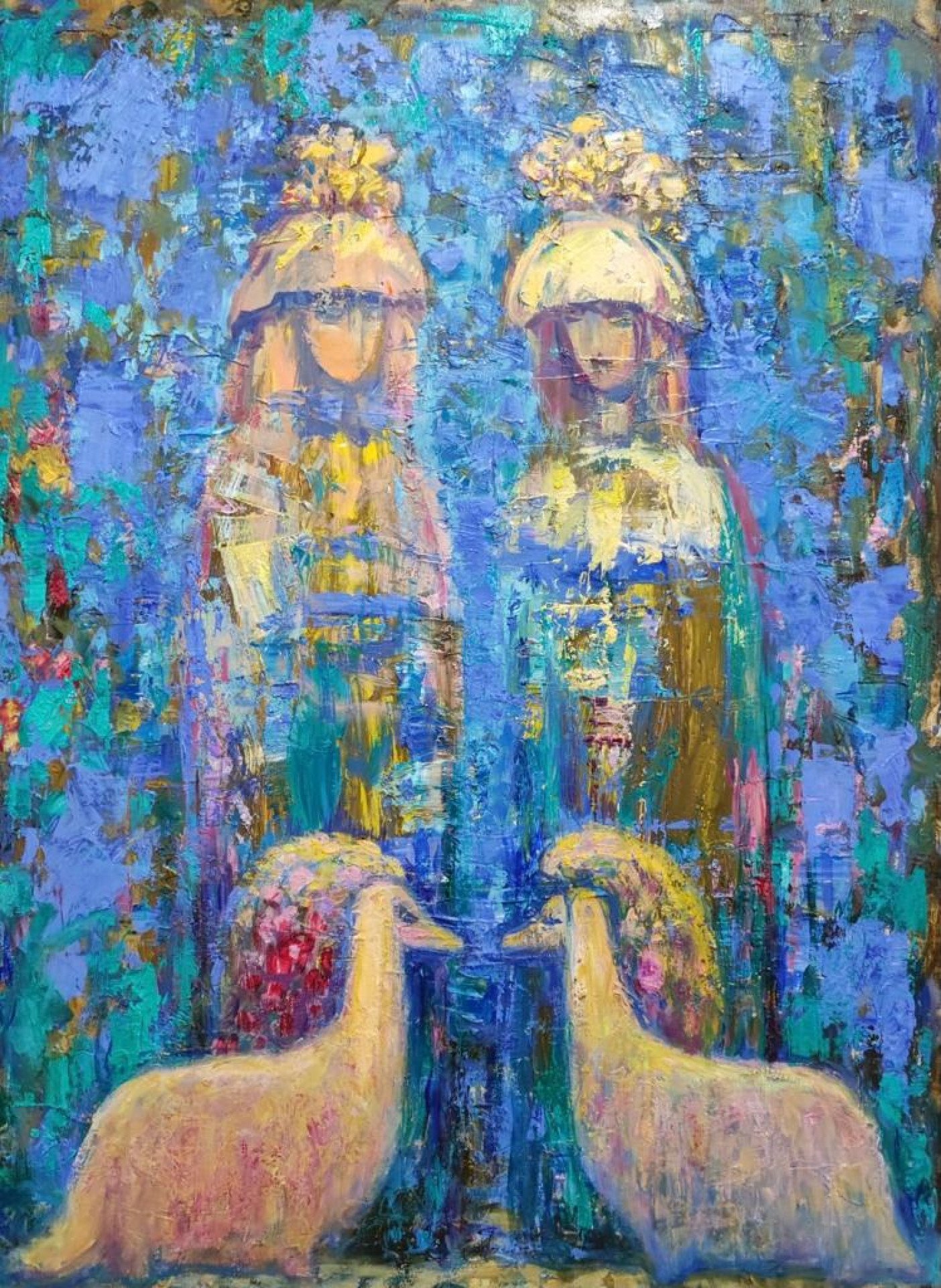 Acquaintance Painting by Julia Devagny - Jose Art Gallery