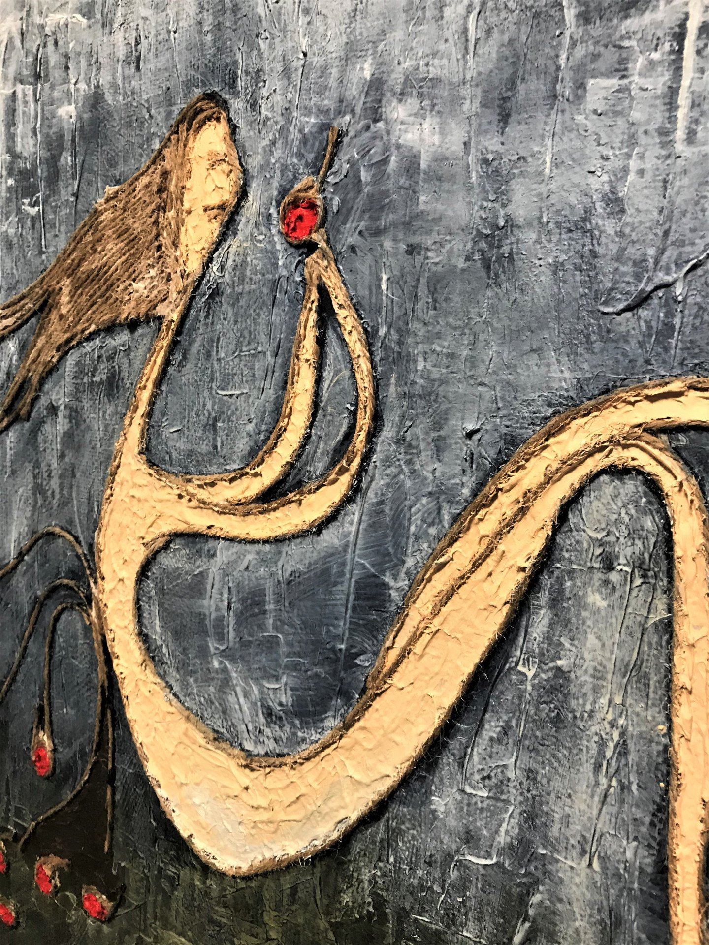 Chimera with apple Painting by Karan - Jose Art Gallery