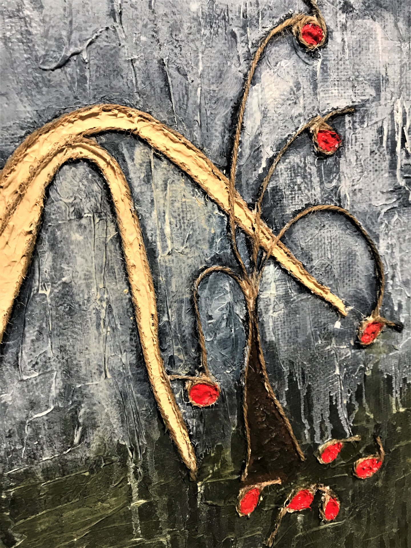 Chimera with apple Painting by Karan - Jose Art Gallery