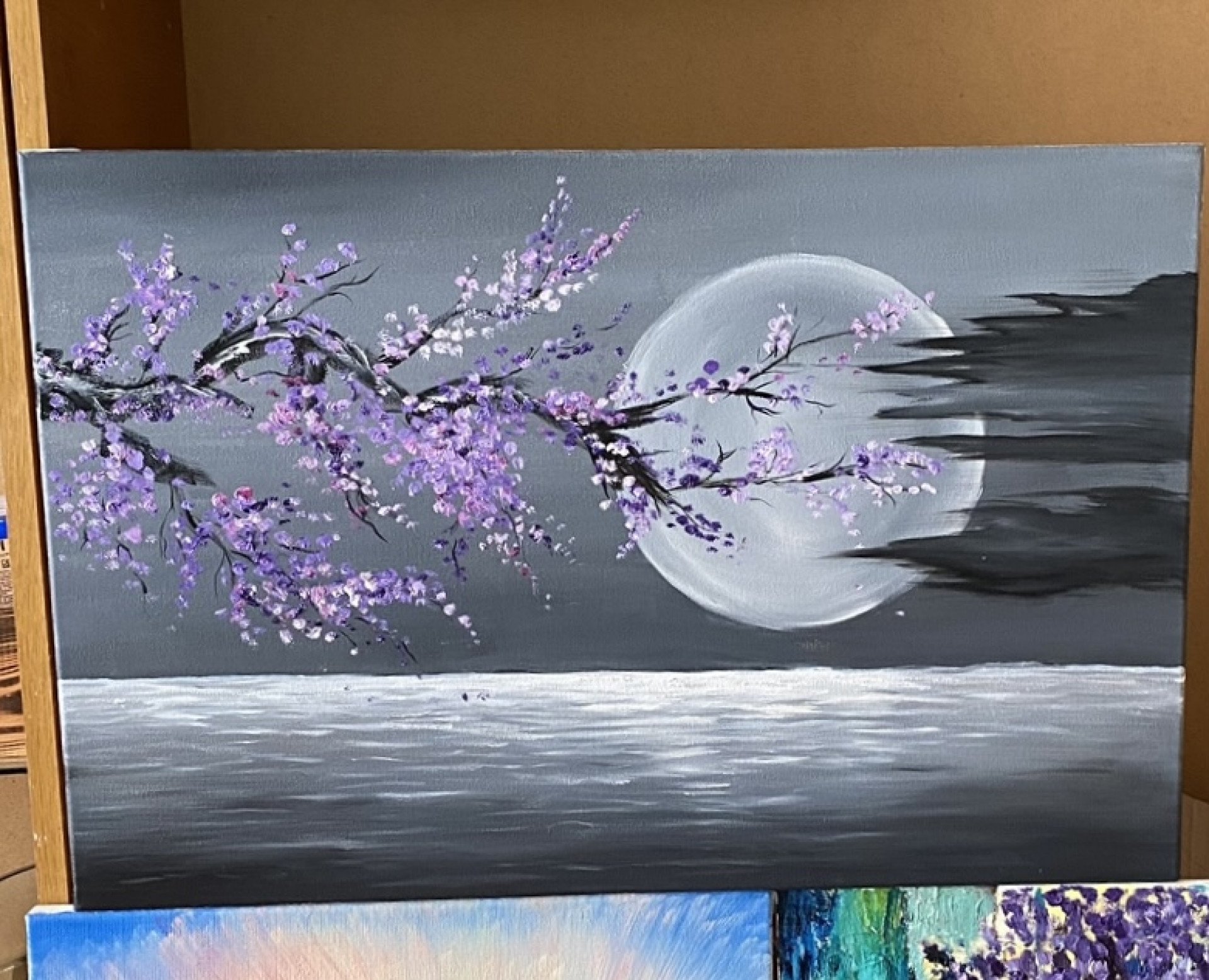 Quiet night Painting by krad - Jose Art Gallery