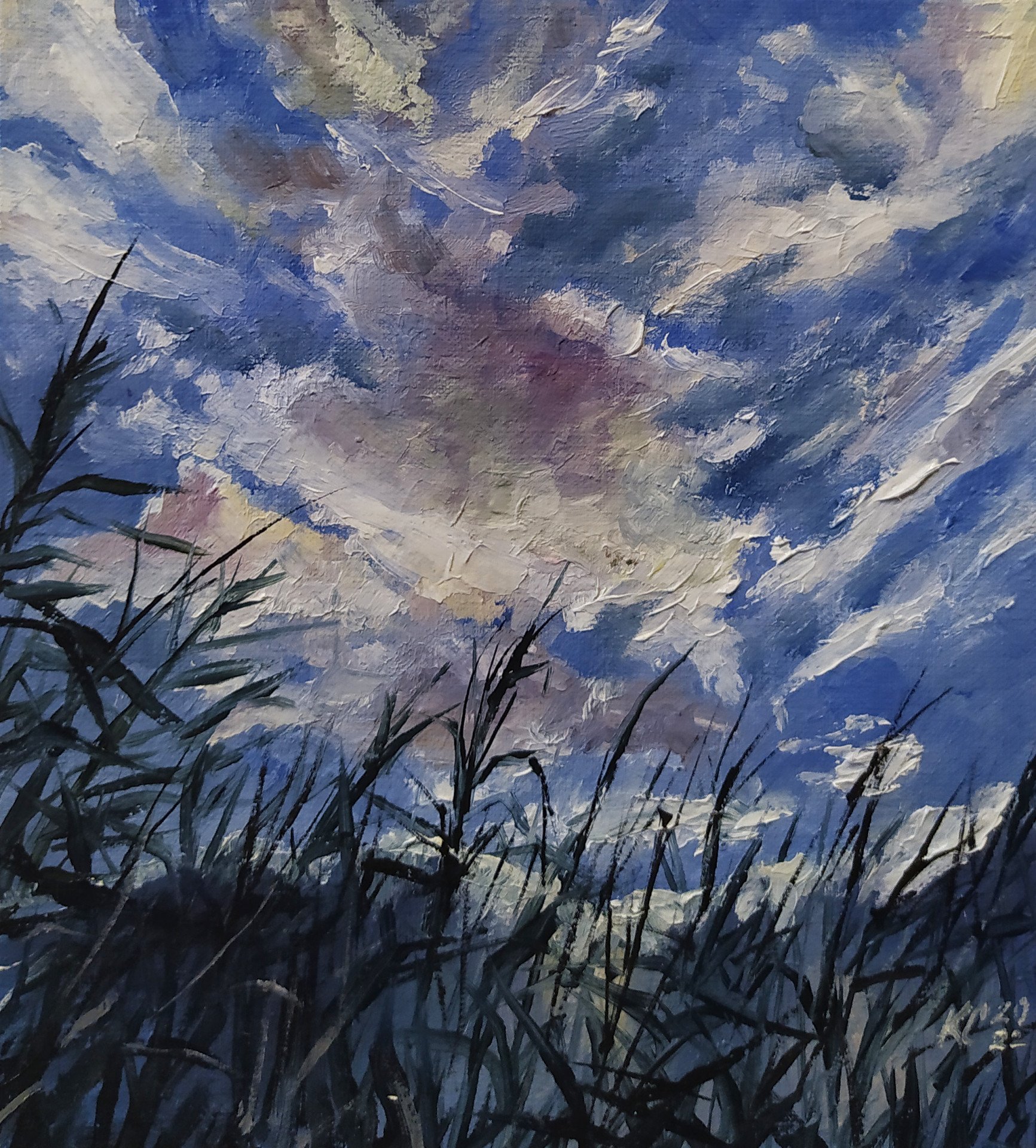 Autumn cold sky Painting by KetKet_Art - Jose Art Gallery
