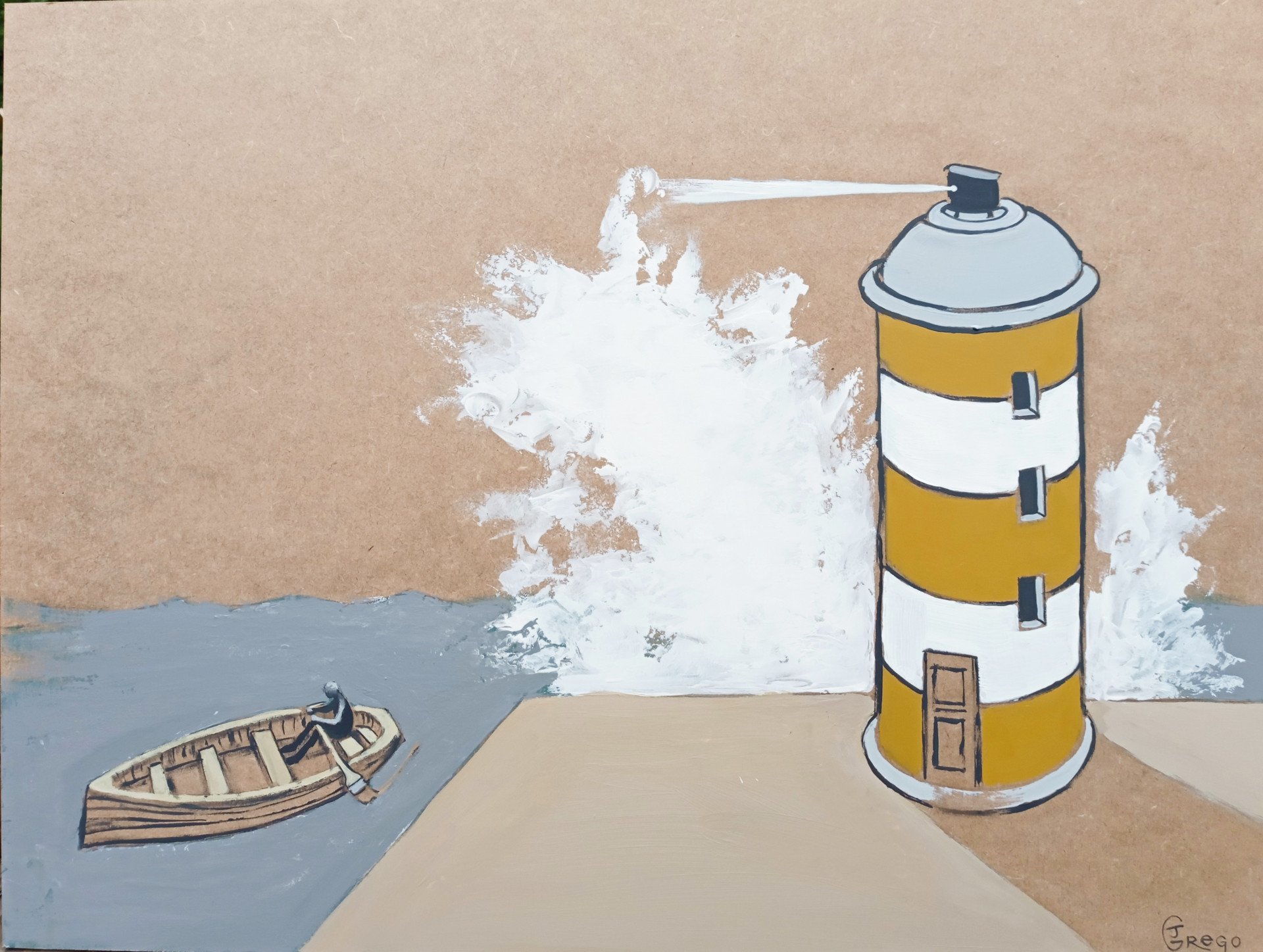 Faro il bravo Painting by Jonathan Grego - Jose Art Gallery