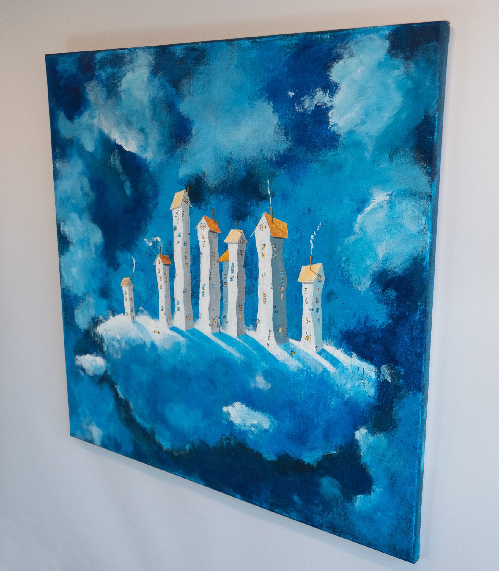 Now Mikael also has a hair cut Painting by Per Nylén