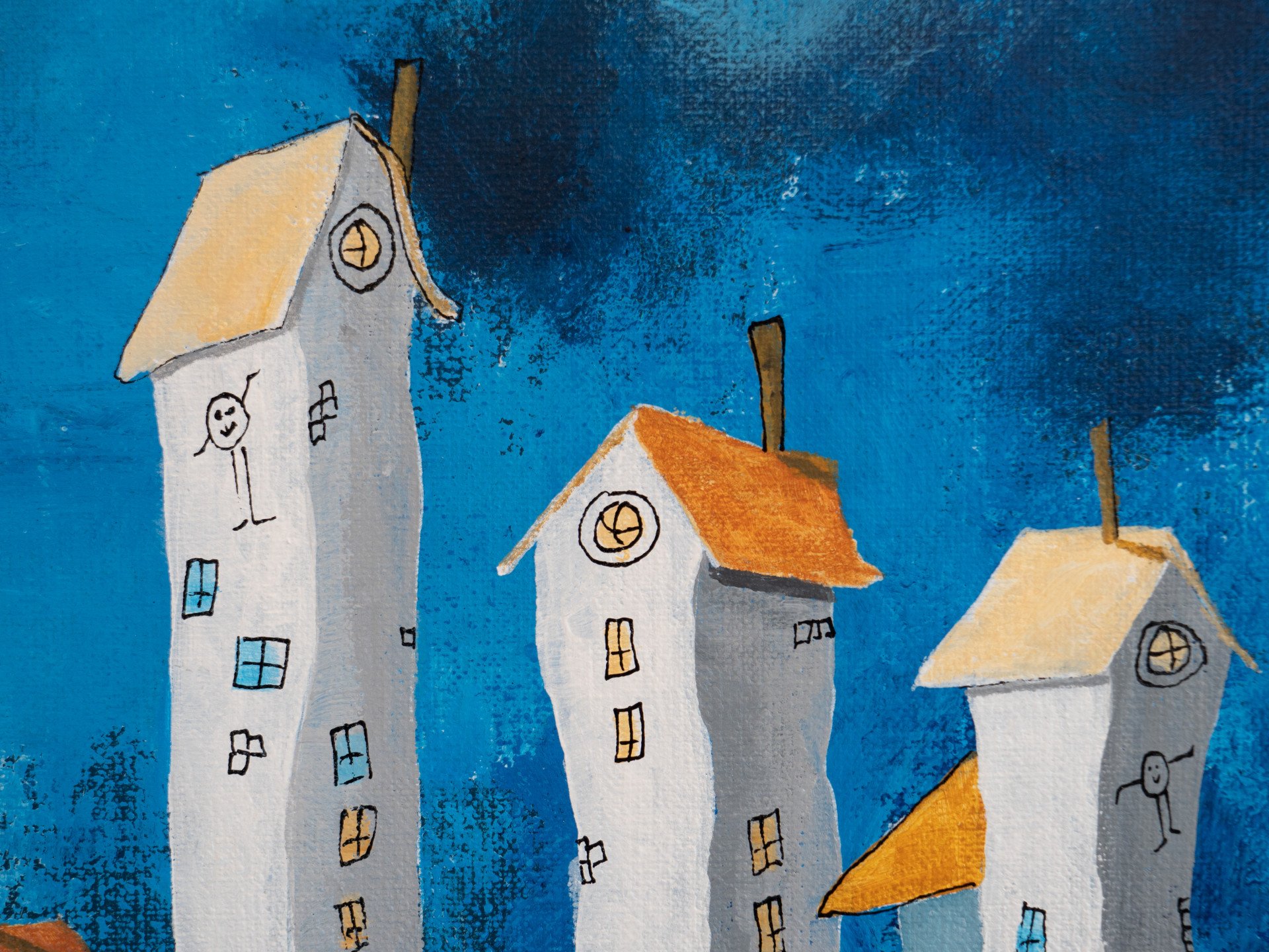 Now Mikael also has a hair cut Painting by Per Nylén