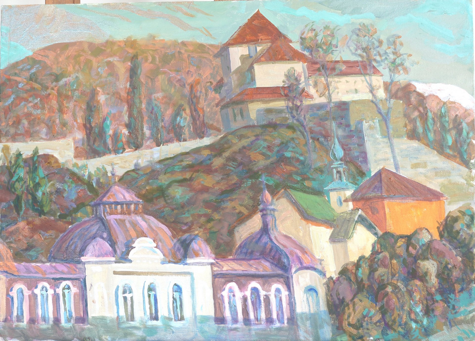 Mozart city Painting by Sergey Bogachik - Jose Art Gallery