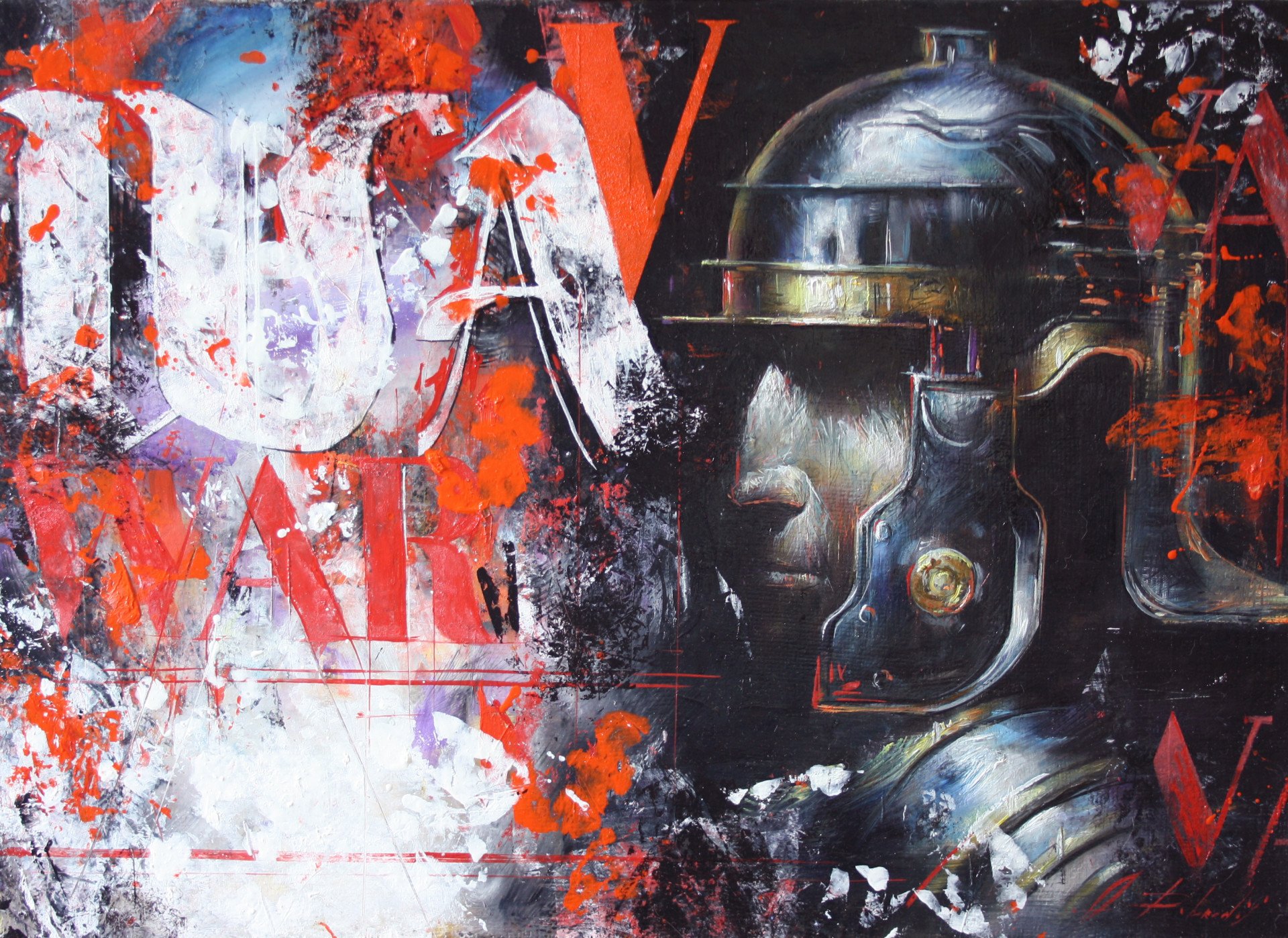 Warrior V Painting by Dobrodiy Alexandr - Jose Art Gallery