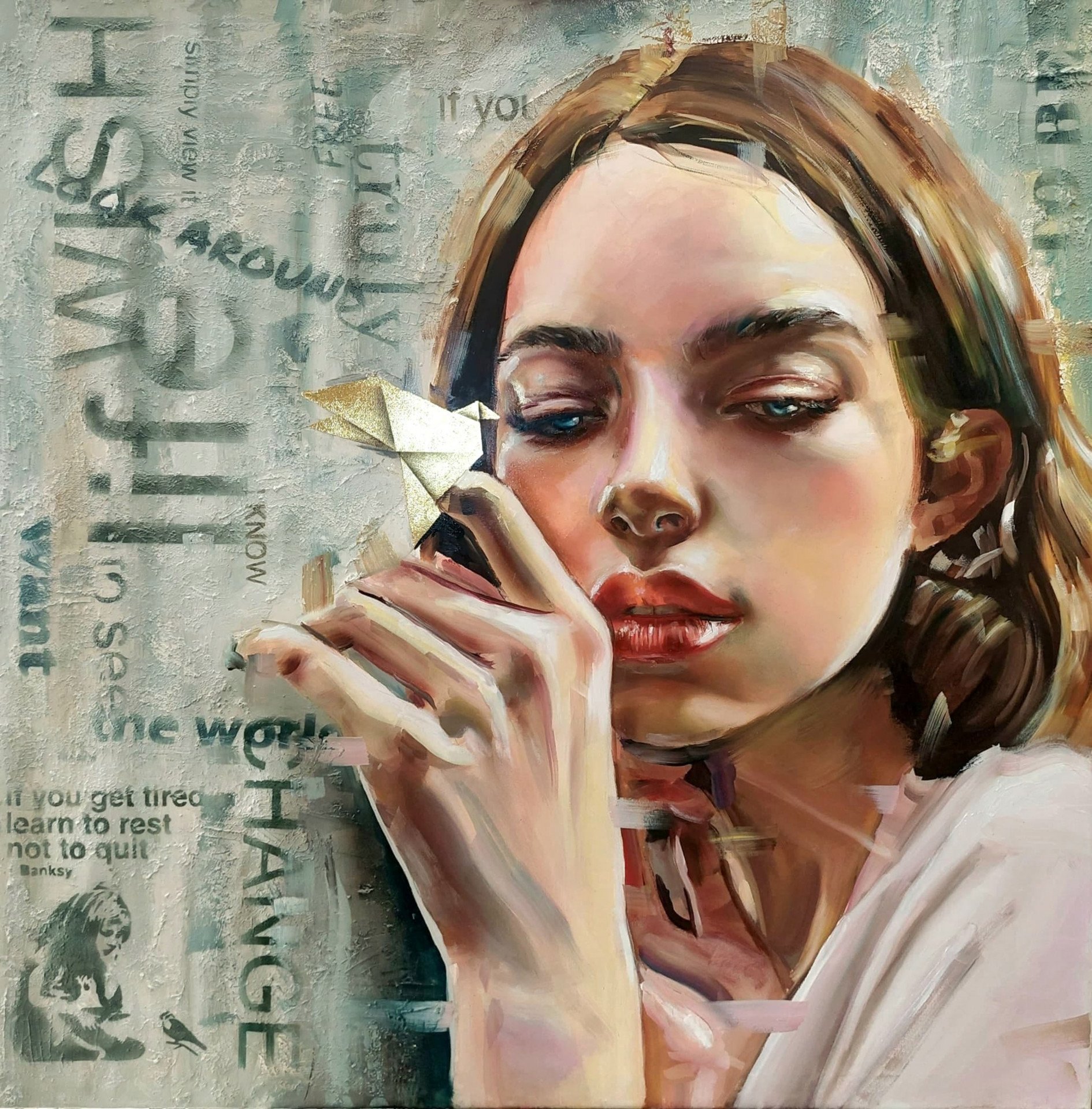 Silent Song Painting by SIMONA ZECCA - Jose Art Gallery