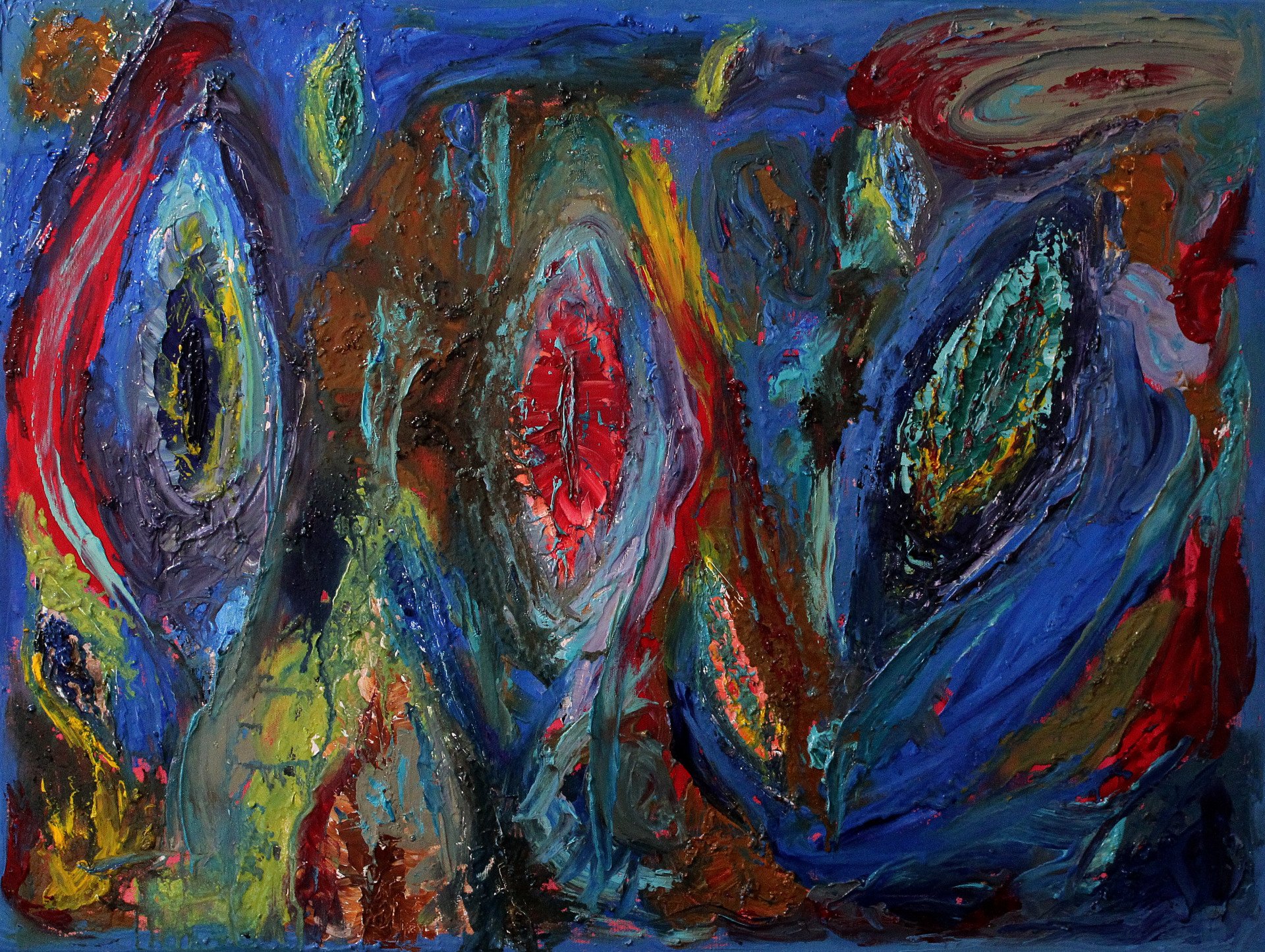 Tri Devushki Painting by Andriy Klishyn - Jose Art Gallery